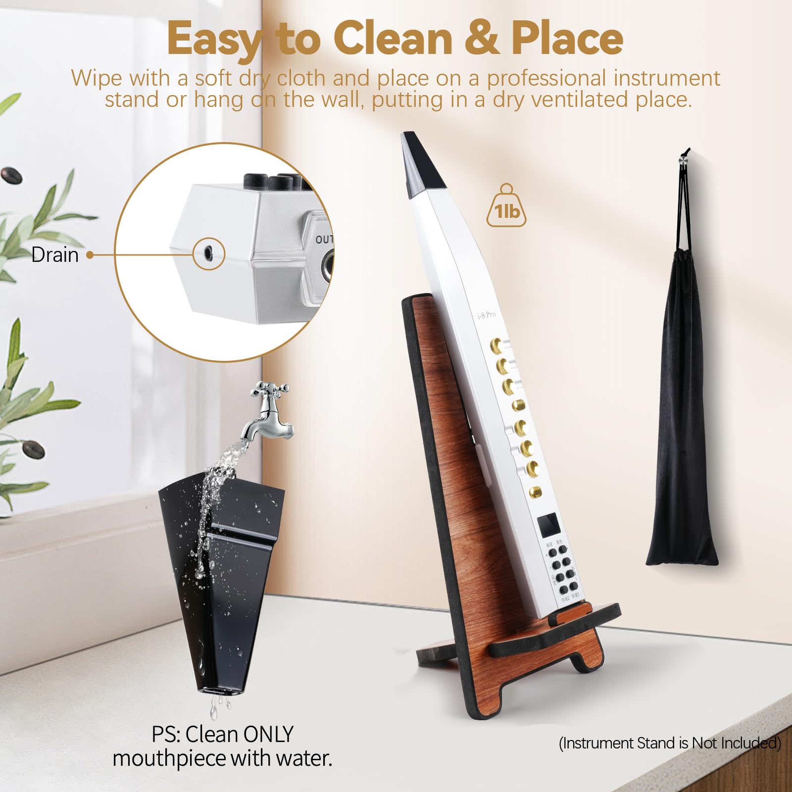Snapklik.com : INGPARTNER i8-Pro Digital Wind Instrument,Electronic ...