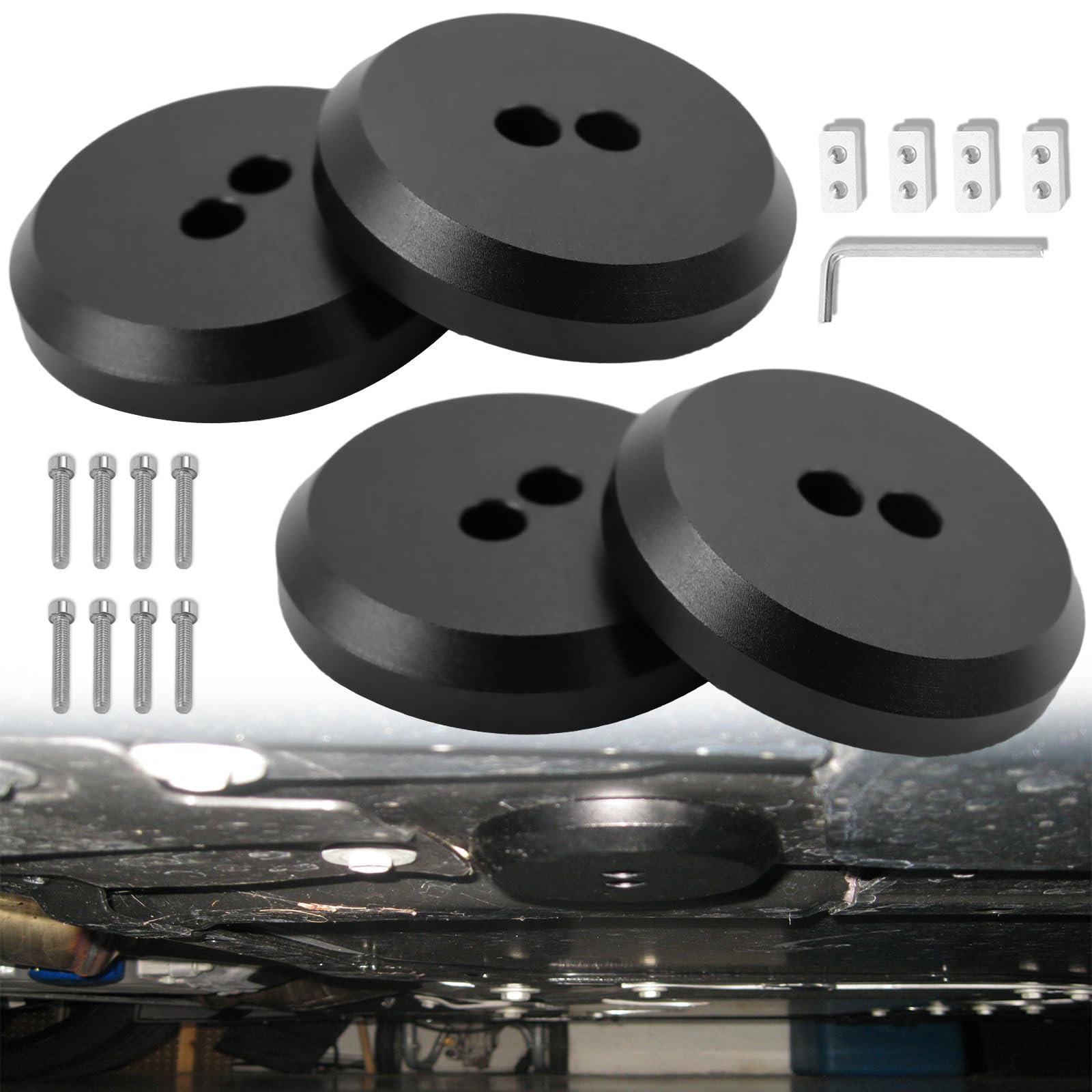 Snapklik.com : Etesan Jack Pucks Aluminum Jack Pad Jacking Puck Adapter ...