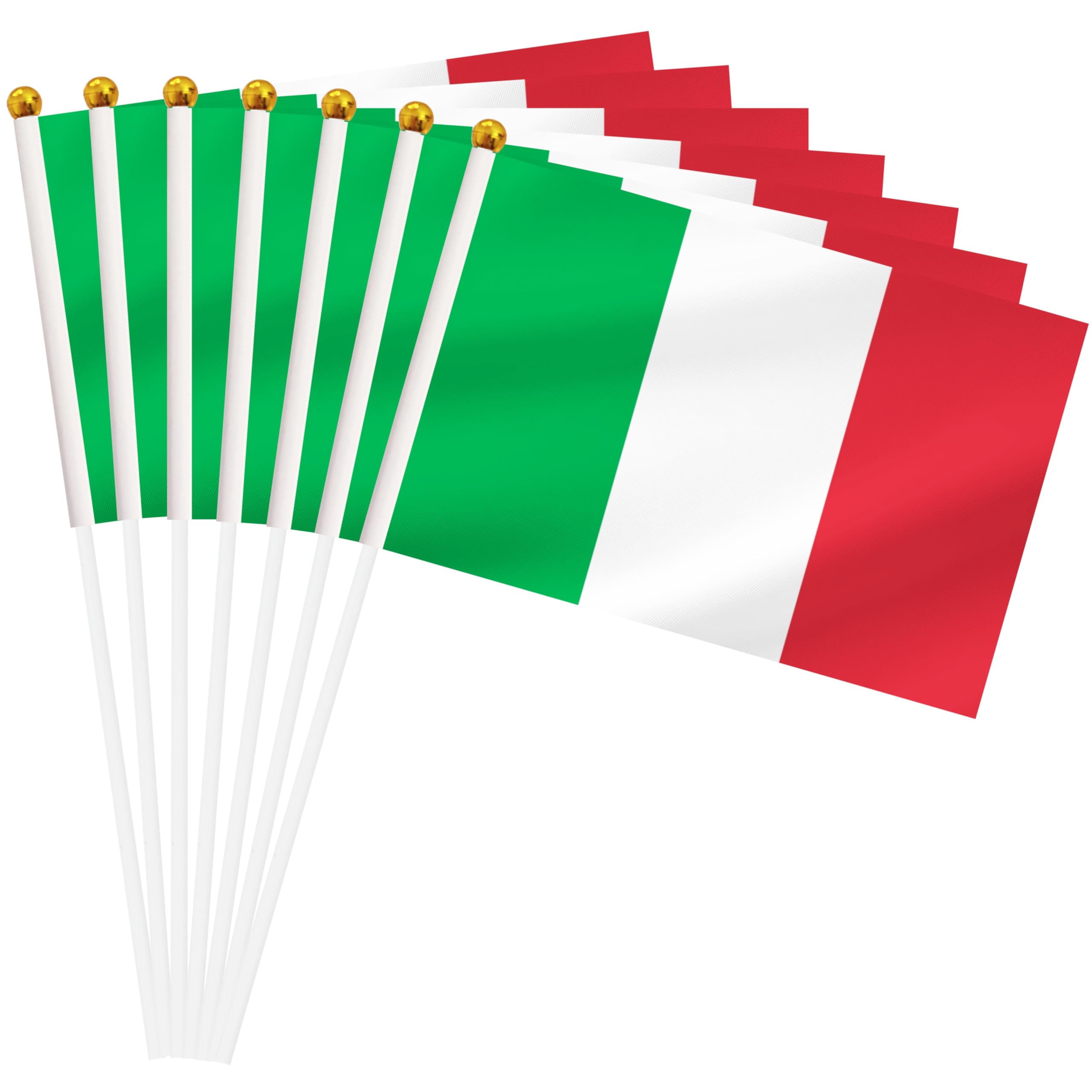 Amazon.com : Yamiuo 50 Pack Italy Mini Stick Flag, Italian Hand Held ...