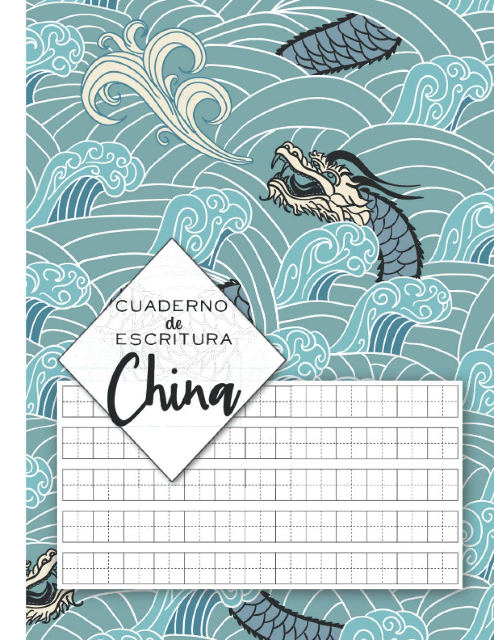 Cuaderno de Escritura China: Cuaderno de Caligrafía con papel ...