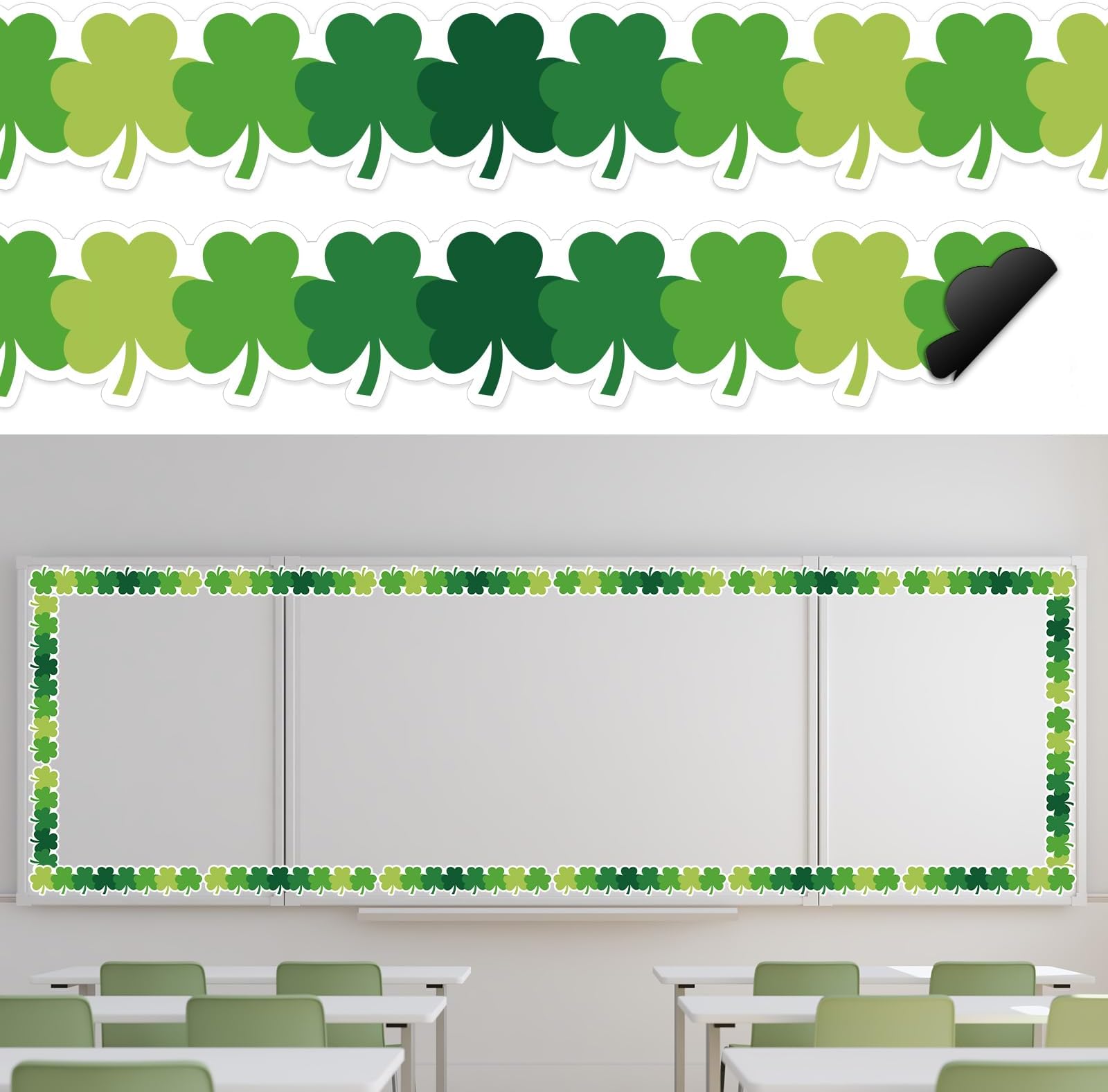 Amazon.com: Whaline 24Pcs St. Patrick's Day Magnetic Bulletin Board ...