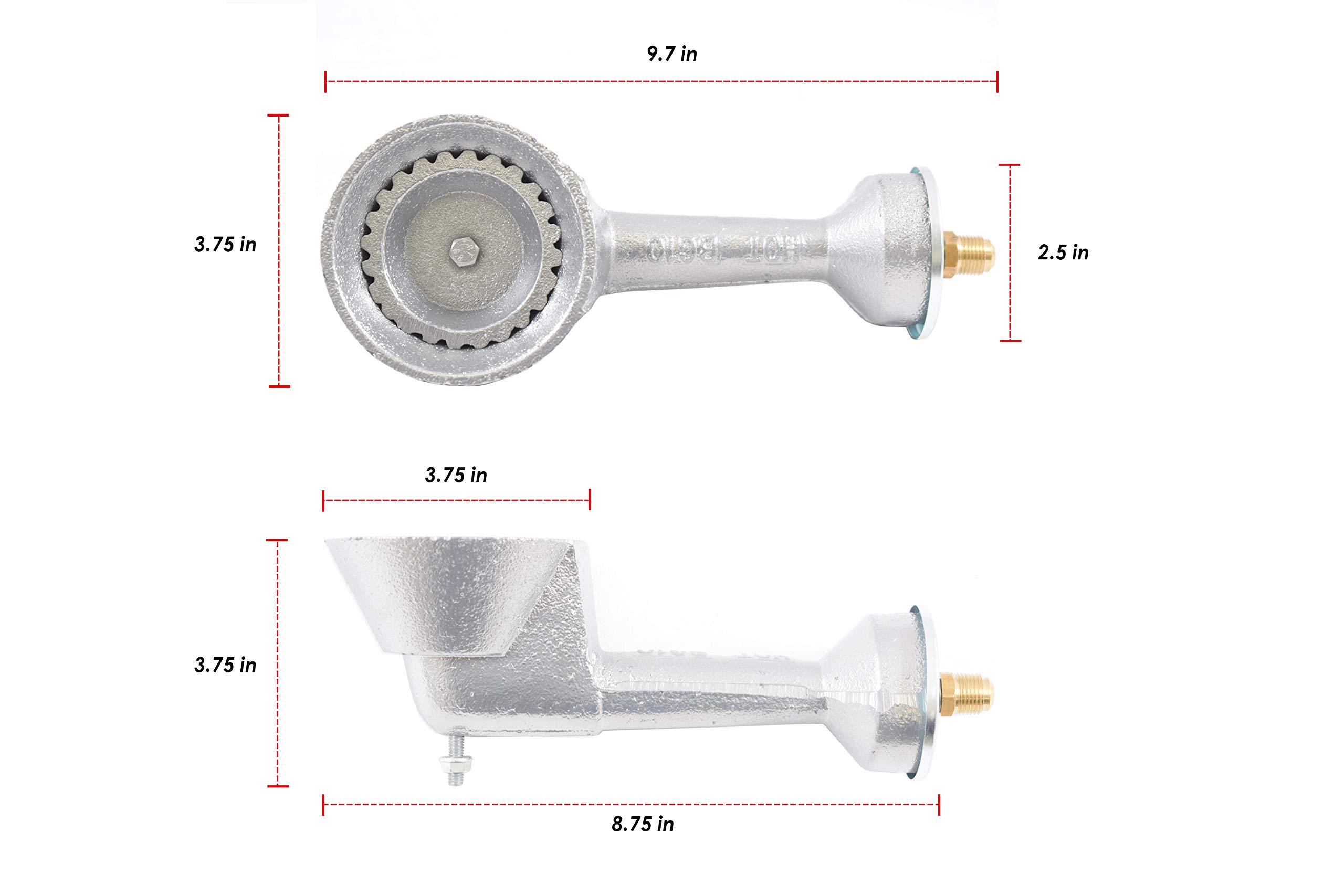 Snapklik.com : COOKAMP Cast Iron Propane Burner Head