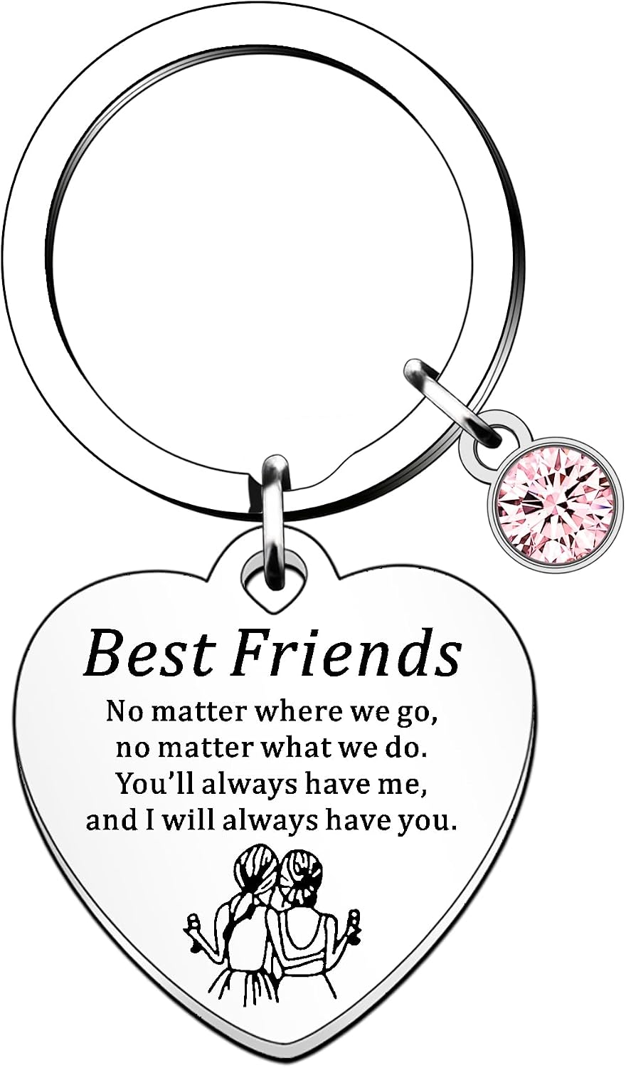 HULALA Best Friends Keyring Keychain Key Rings Friendship Gifts For ...