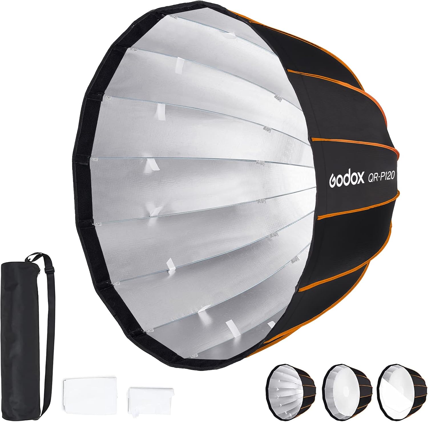 GODOX QR-P120 120cm/47.24in Deep Parabolic Softboxes avec Quick Release ...