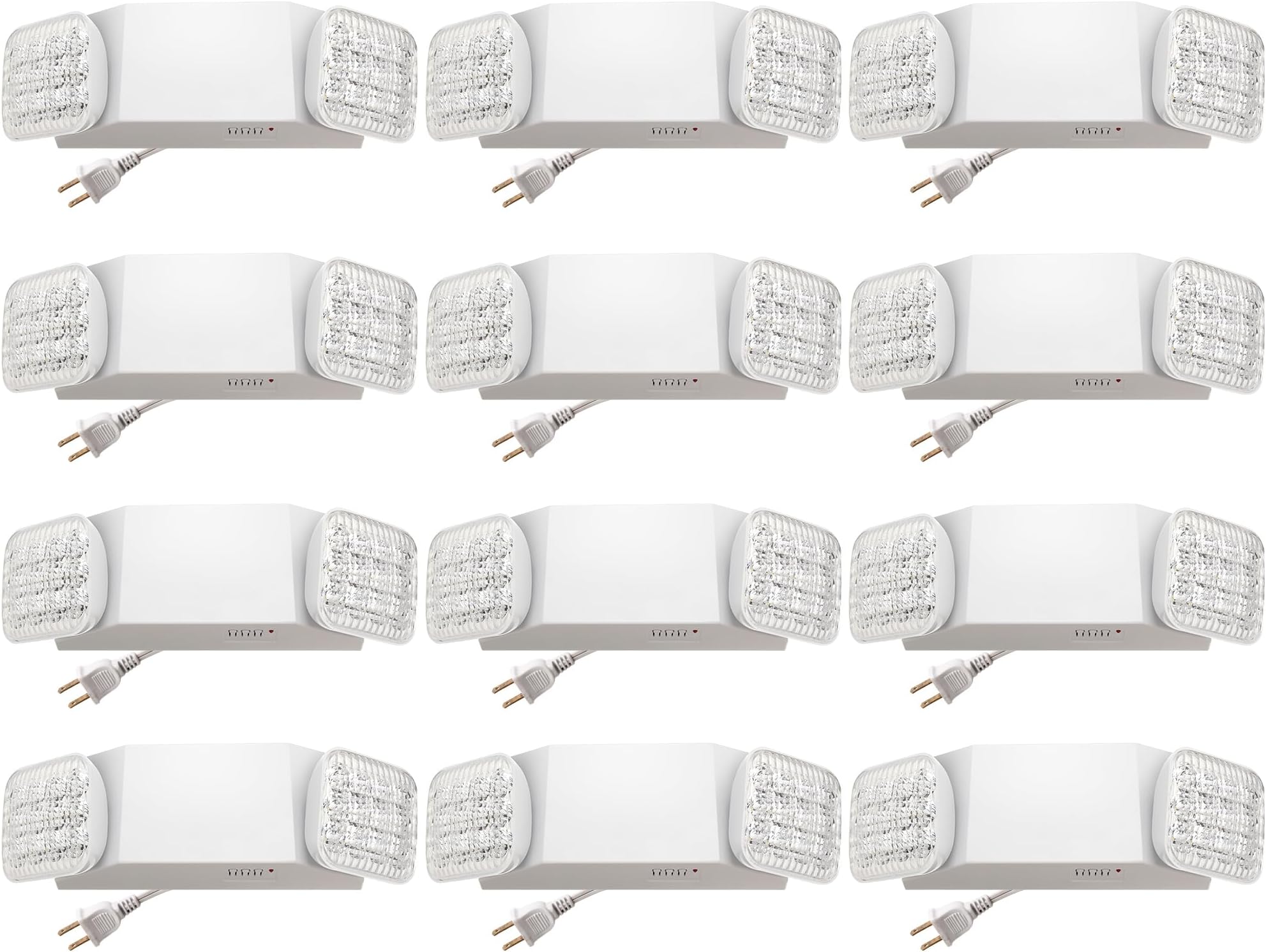ROCEEI 12 Pack Emergency Lights Commercial Emergency LED Flood Lights ...