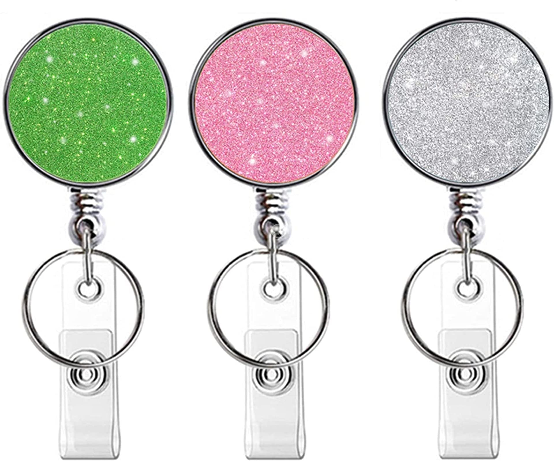 Amazon.com : Boutilon Retractable Badge Holder, Badge Reels,Lightweight ...