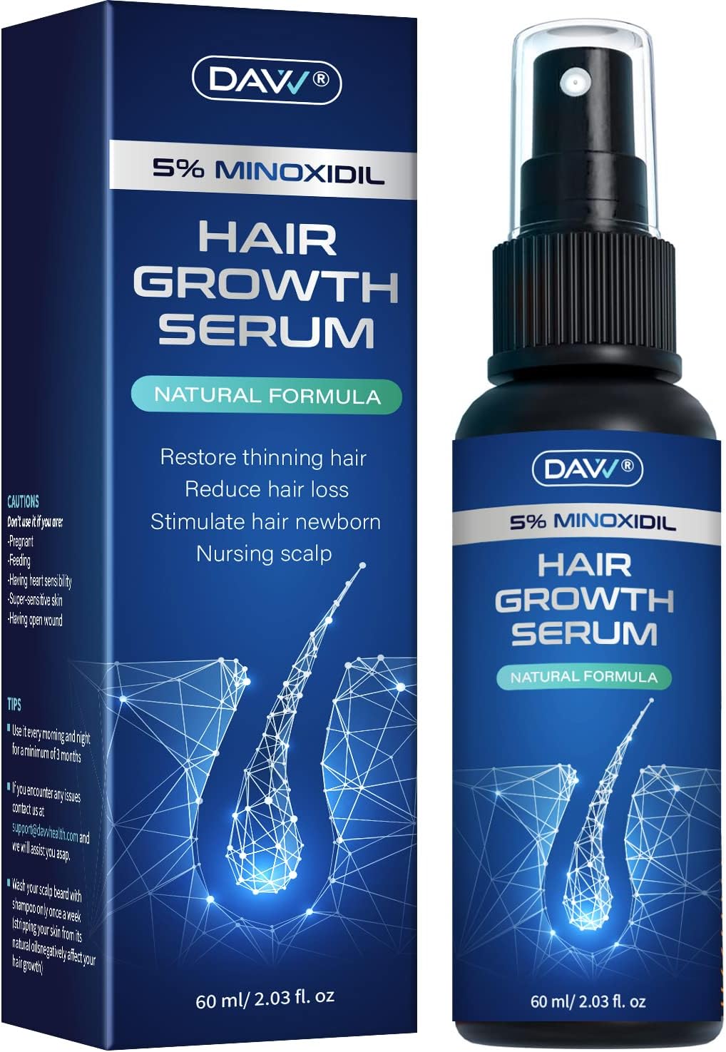 Amazon.com : Thik&Fix Hair Growth Spray, Hair Thickening Spray for Men ...