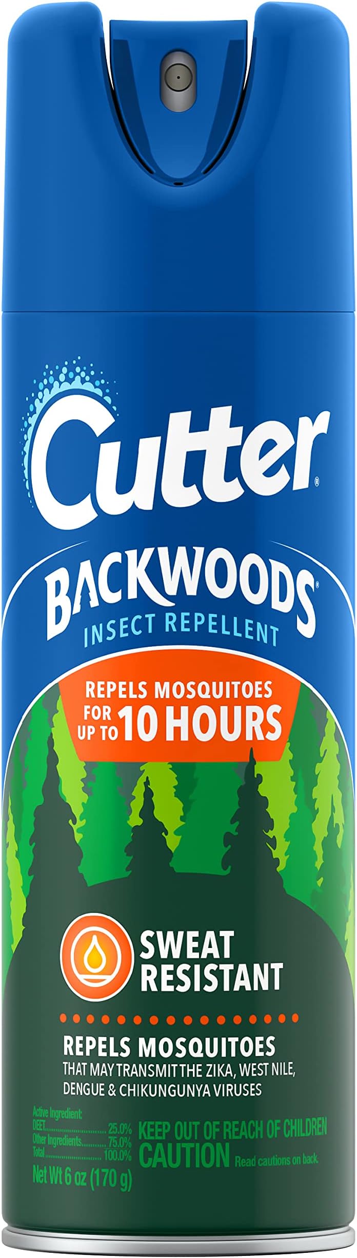 Amazon.com: Cutter Backwoods Insect Repellent, Mosquito Repellent, 25% ...