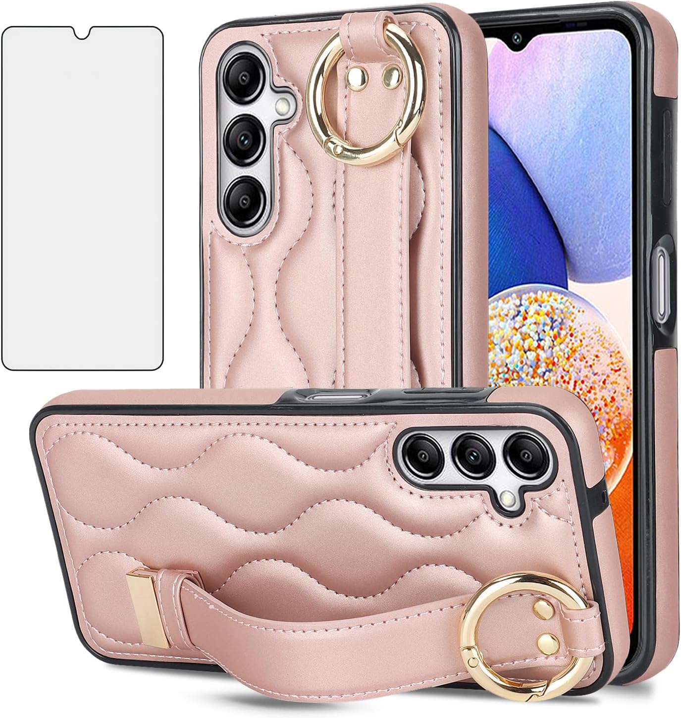 Amazon.com: Asuwish Phone Case for Samsung Galaxy A14/M14 5G Cover with ...