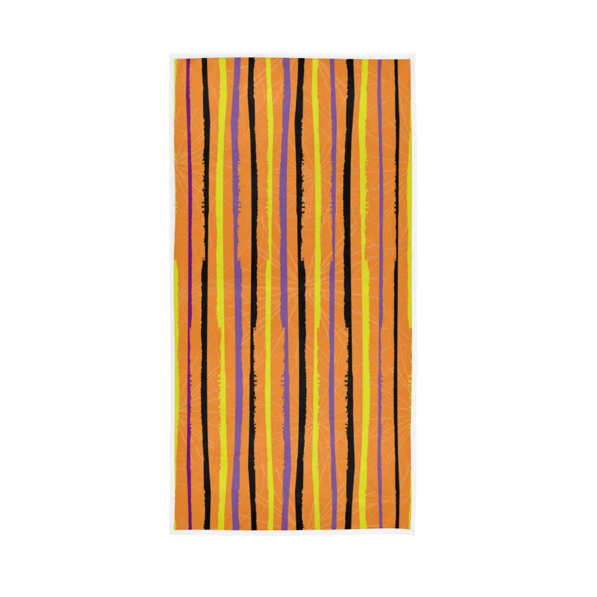 Neon Colored Striped Towels