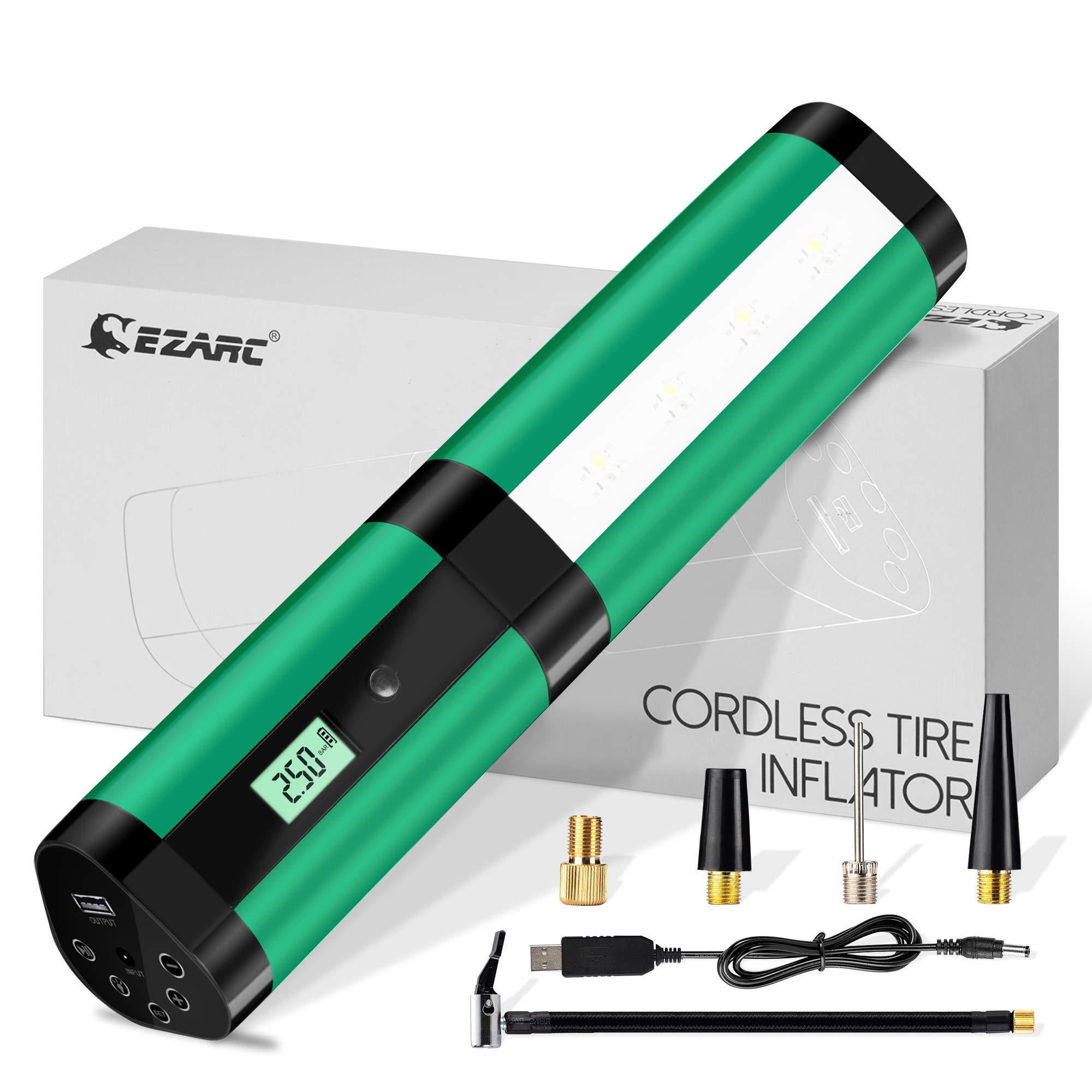 Buy EZARC Portable Tire Inflator Hand Held Air Compressor,150PSI ...