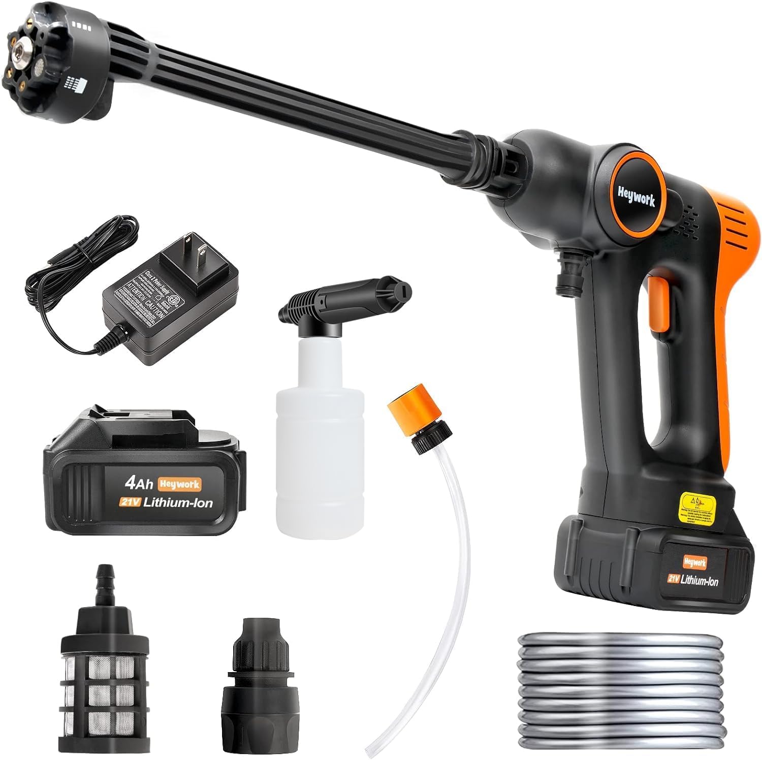 Amazon.com : DREAMBETTER Cordless Pressure Washer, 6-in-1 Nozzle ...