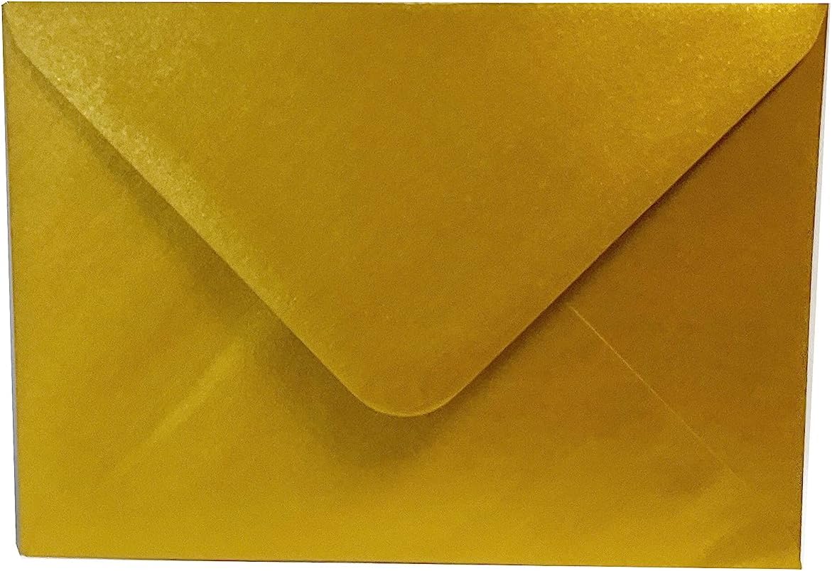 Craft UK 2396 C6 Gold Centura Pearl Envelopes (50 Pack) : Amazon.co.uk ...