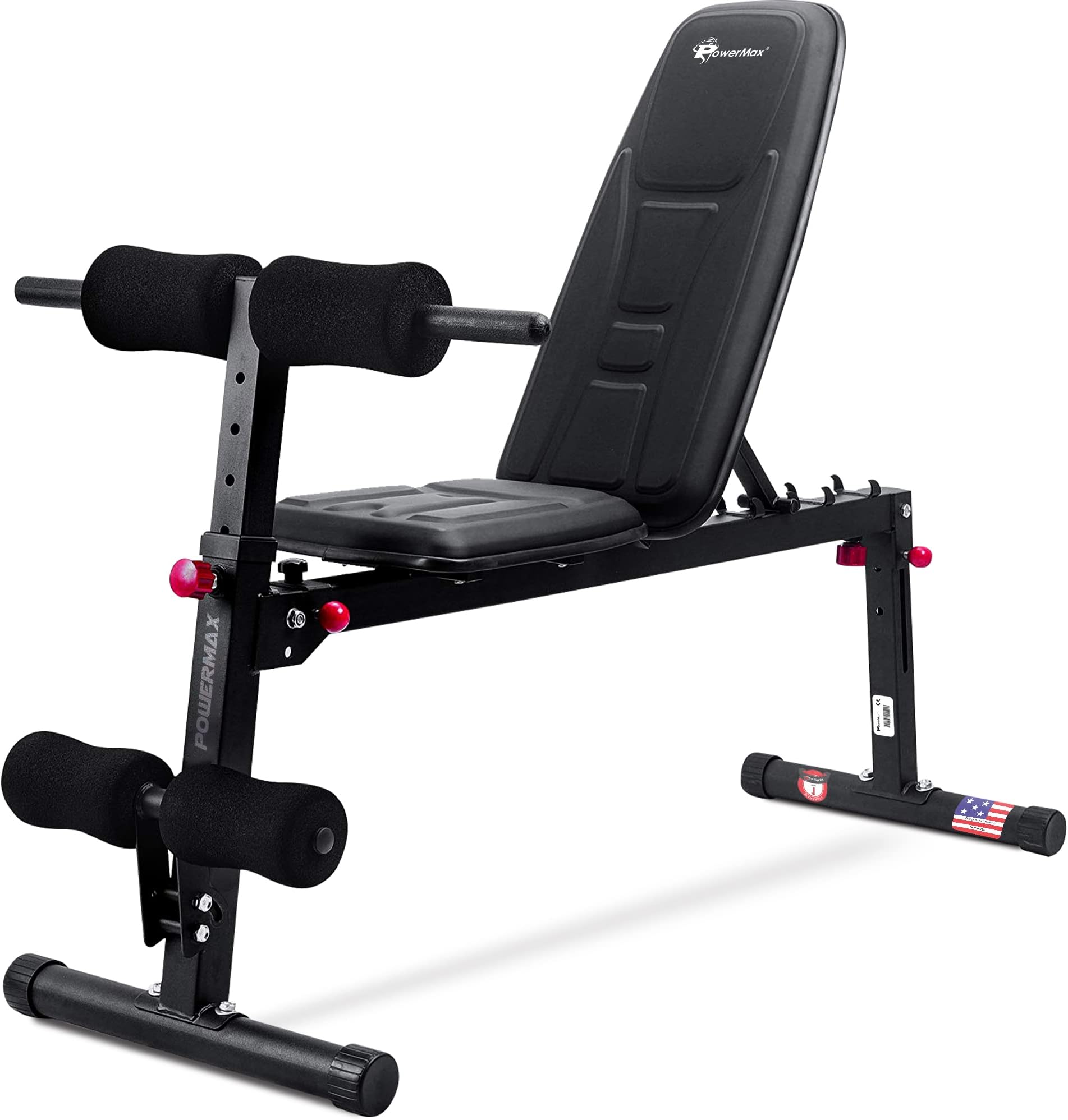 PowerMax Fitness BM-100A Adjustable Multi-functional Bench Press for ...