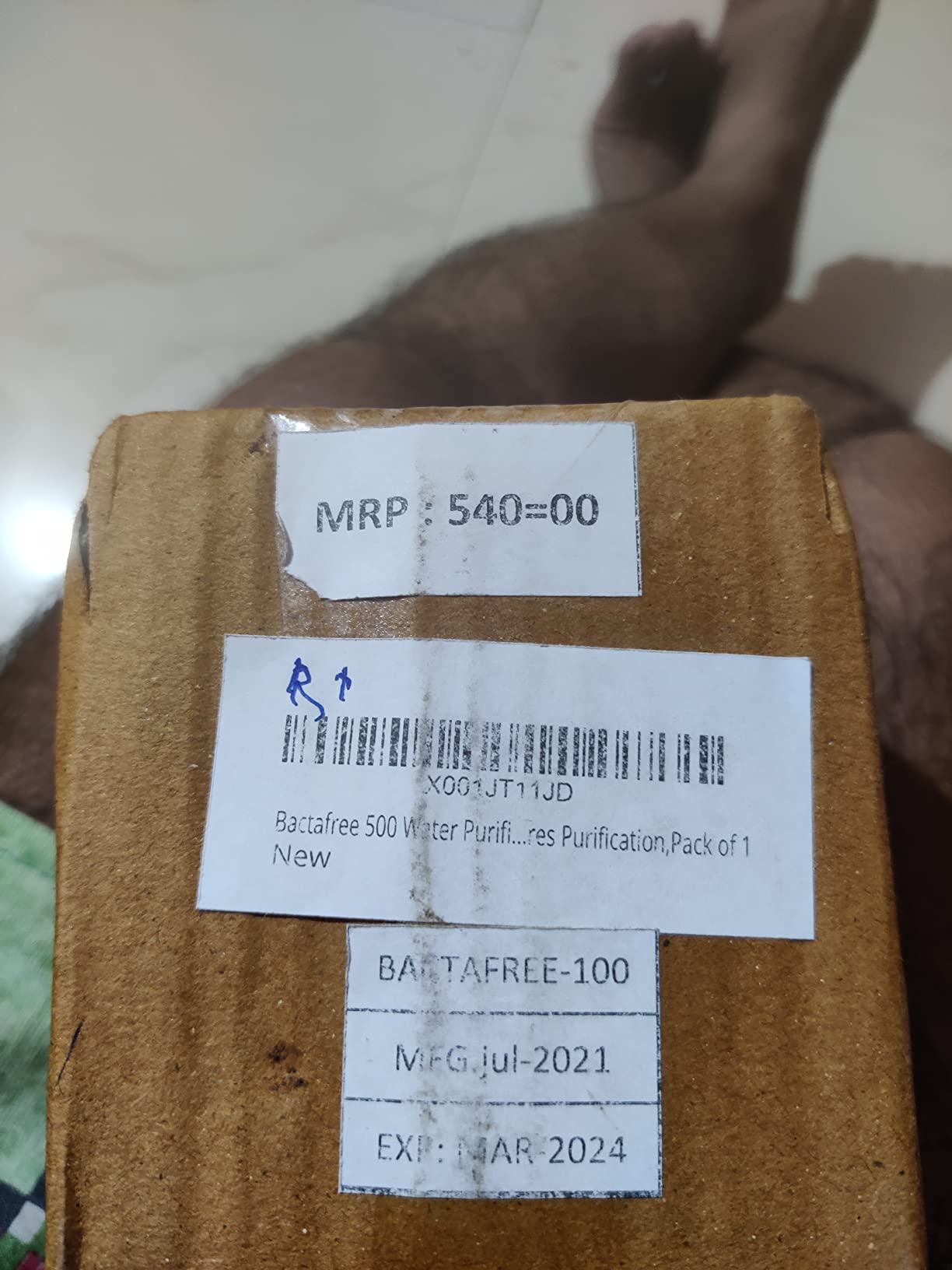 Bactafree 500 Water Purification Tablets - Each Tablet for 500 Litres ...