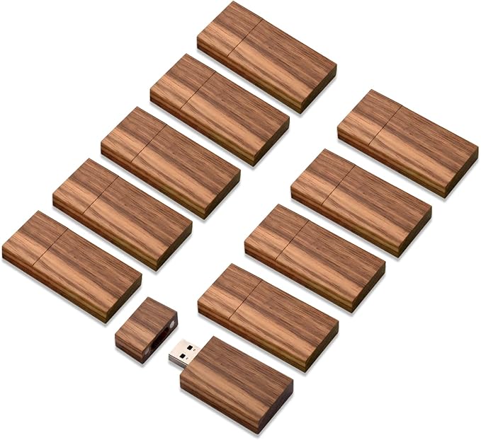 Amazon.com: 10 Pack 8GB Wood USB 2.0 Flash Drive TATMOHIK Walnut Wooden ...