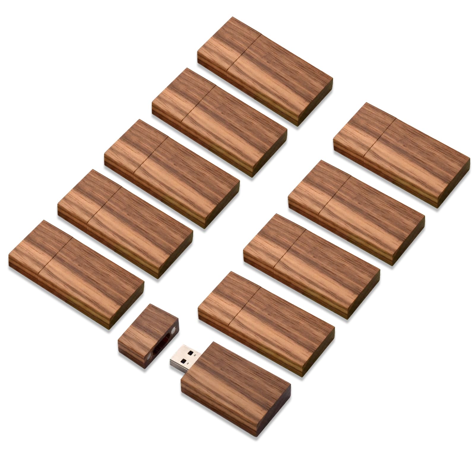 Amazon.com: Wood USB Flash Drives 4GB, TATMOHIK USB 2.0 Walnut Wooden ...
