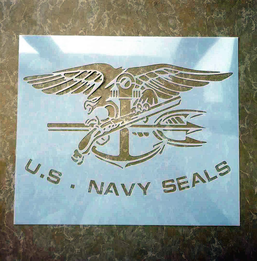 Navy Seal Stencil Men's Black Notre Dame Fighting Irish OHT Military