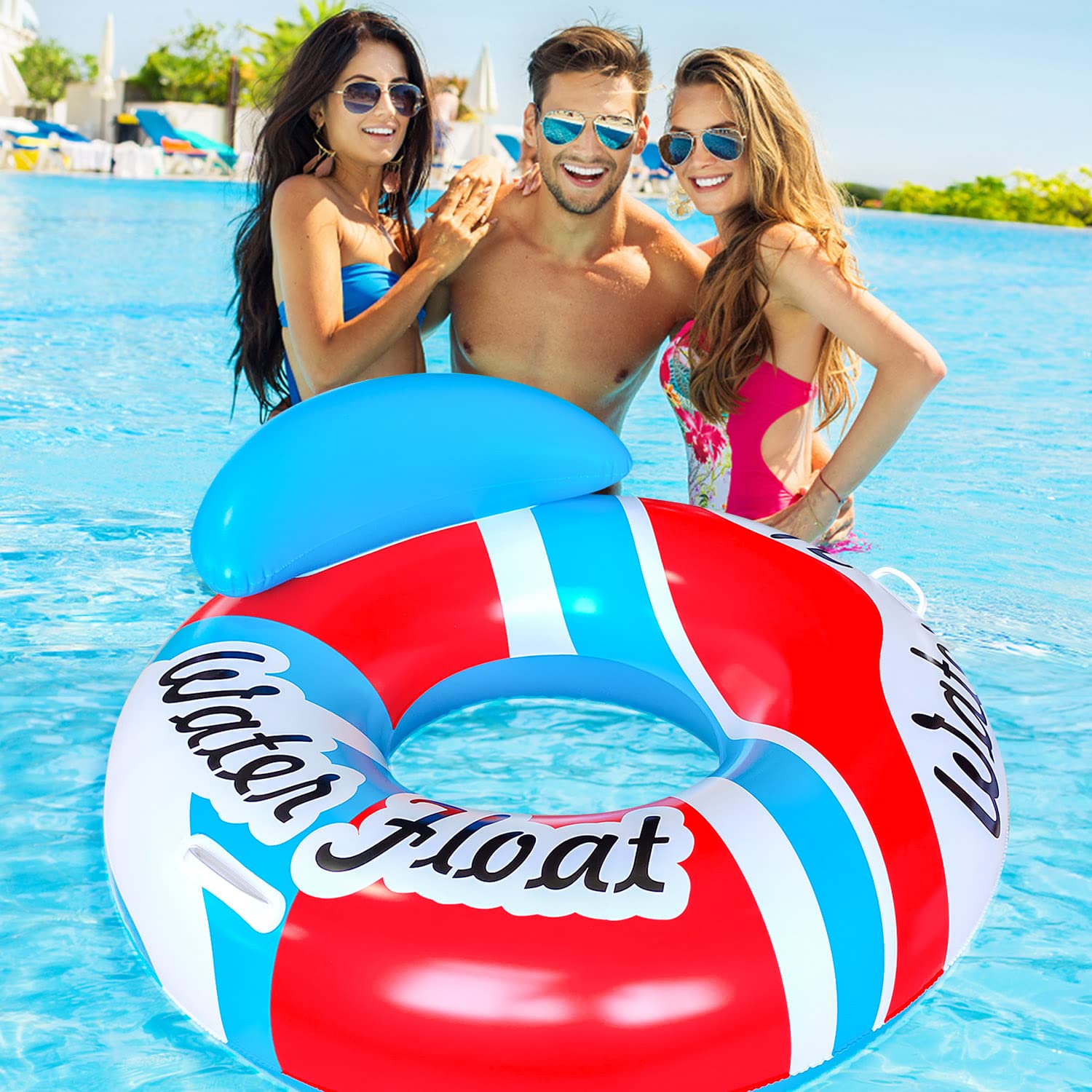 Snapklik.com : Pool Float For Adult, Adults Beach Floats,Inflatable Rafts Swimming Pool Air Sofa ...