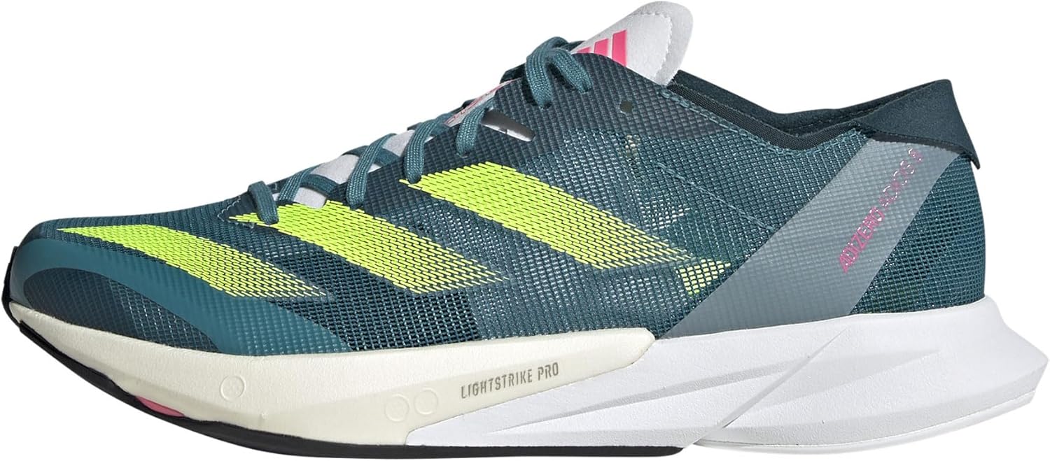 Amazon | [アディダス] アディゼロ ジャパン 8 W HP9722 ランニングシューズ レディース 24cm グリーン×レモン× ...