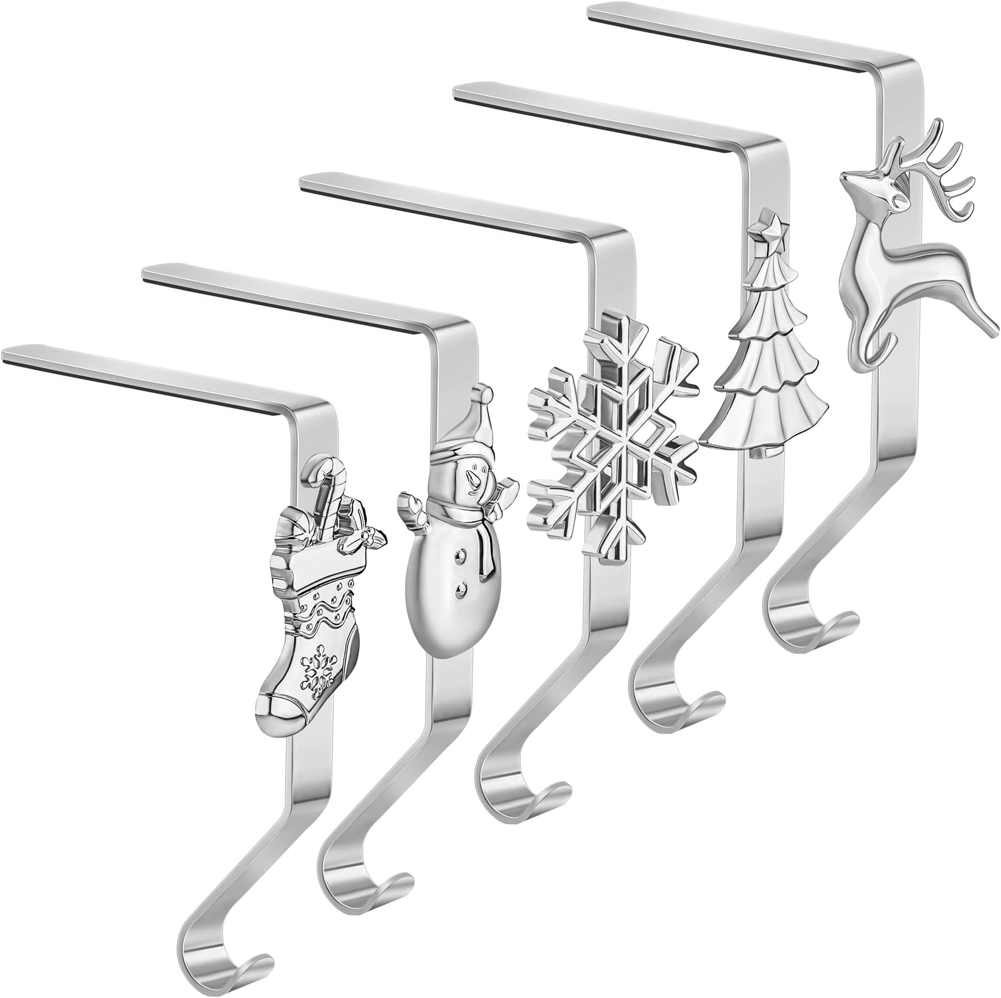 Amazon.com: Christmas Stocking Holders for Mantle - Stocking Hangers ...