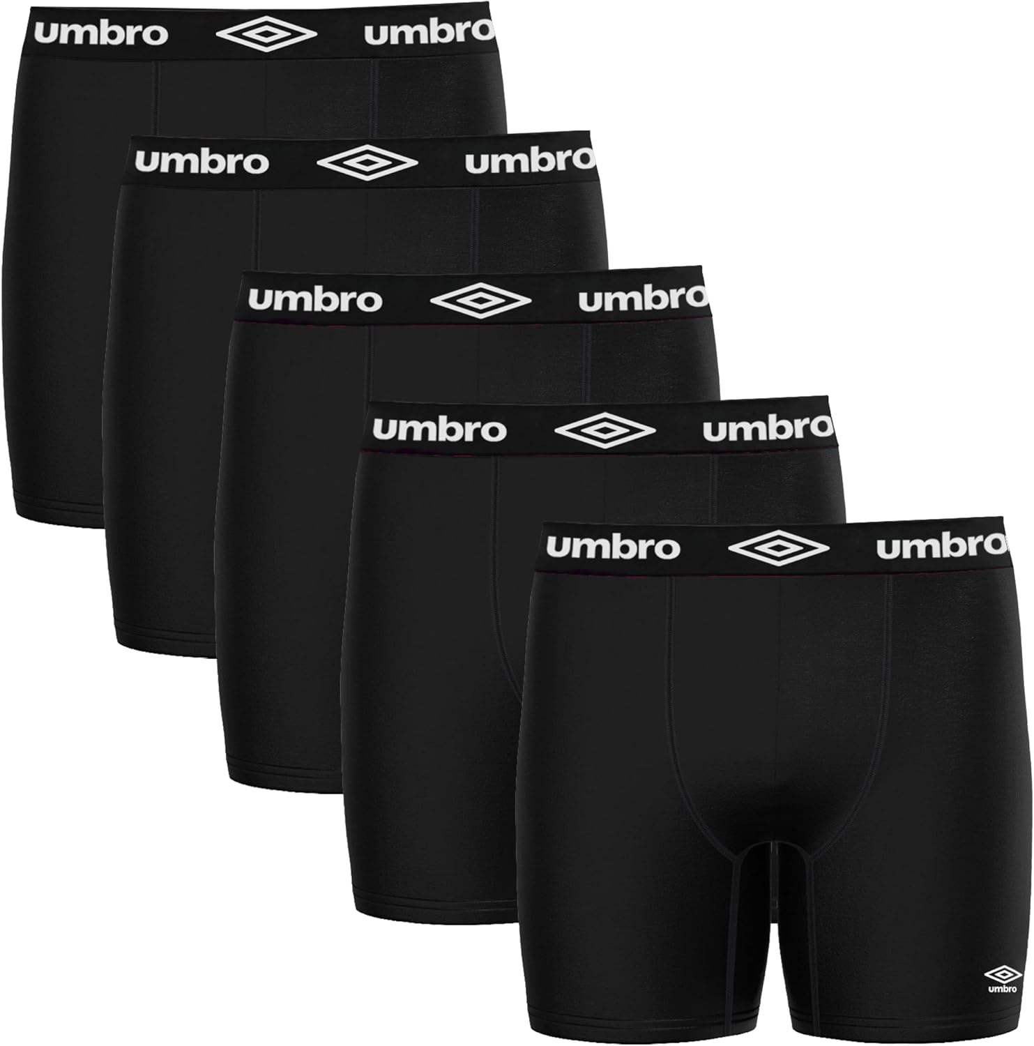 Umbro Cotton Men’s Boxer Brief – 5 Pc Pack, Men’s Underwear Boxer ...