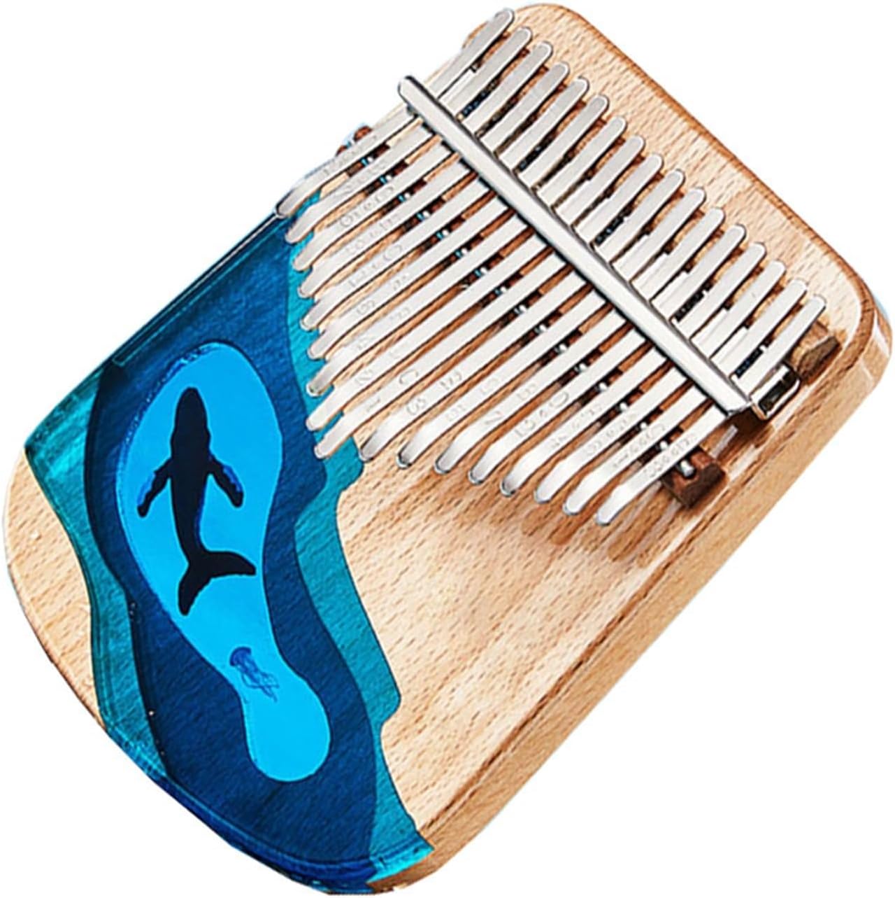Amazon.com: 17 Keys Kalimba Beech Wood Resin Thumb Piano Musical ...