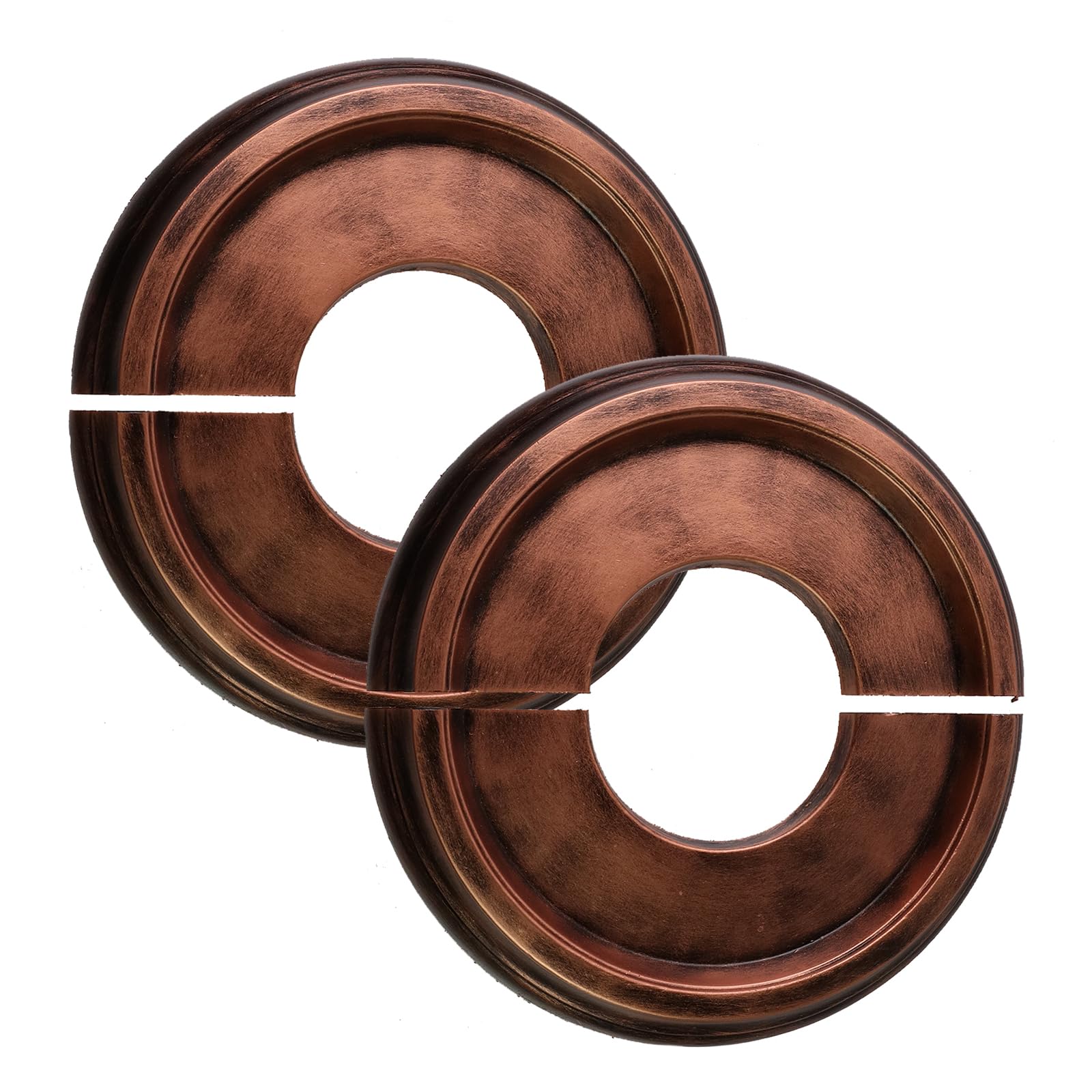 Antrader Ceiling Medallion Split, 2Pcs PU Ceiling Medallion Ceiling Fan ...