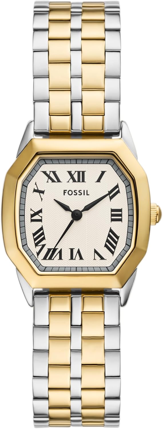 Reloj Fossil Es5362 Harlow De Acero Inoxidable En Color Dorado Y Plateado Para Mujer Amazon