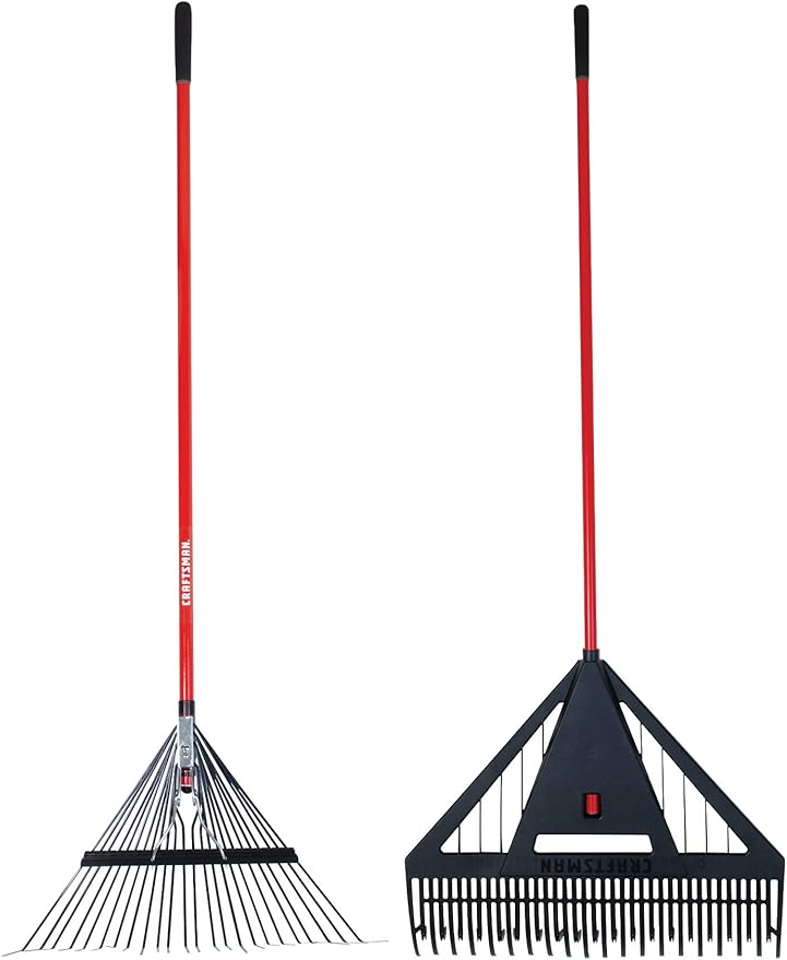Amazon.com : CRAFTSMAN 2-Piece Raking Set with Leaf & Lawn Rakes ...