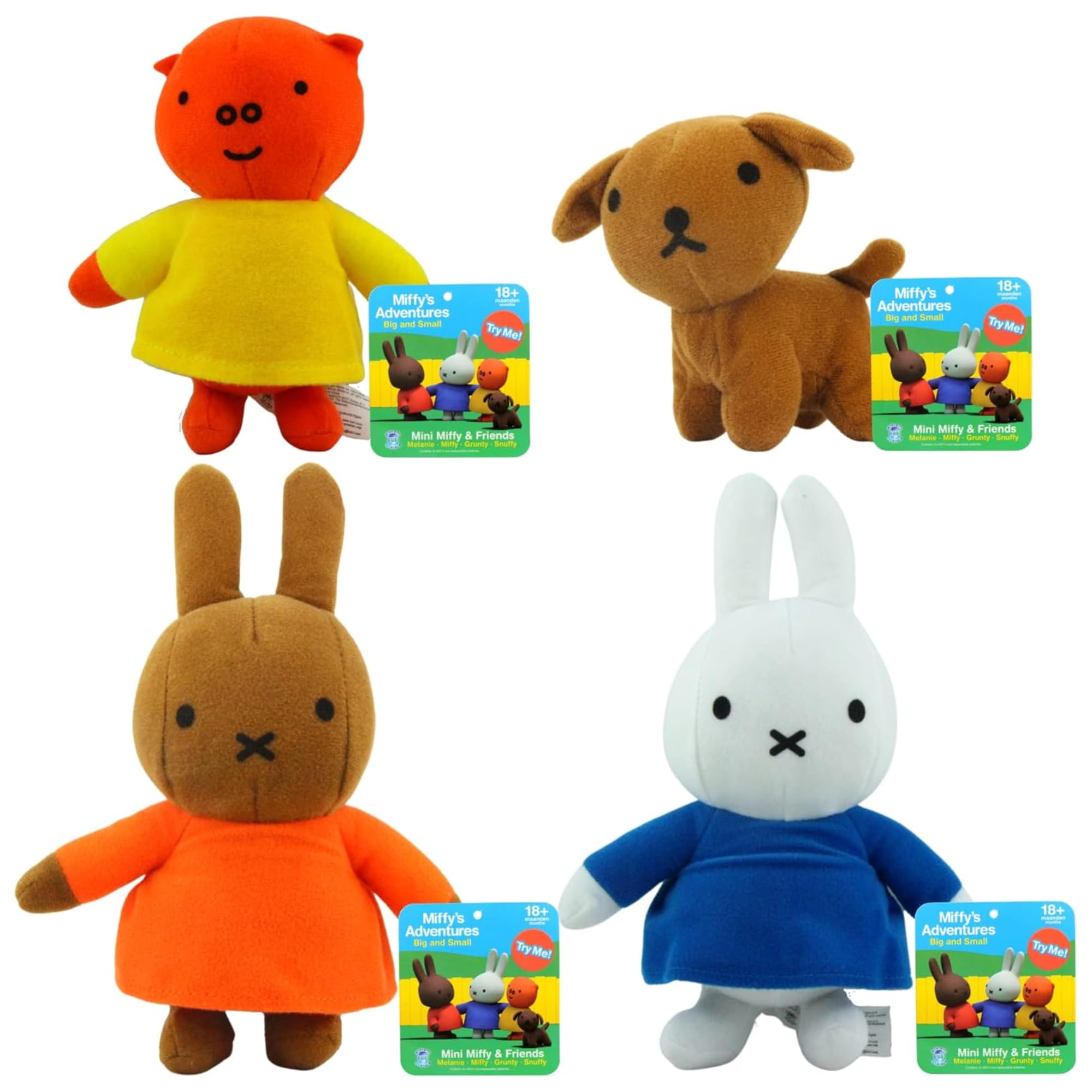 Amazon.com: Hasbro Miffy's Adventures Big and Small - Talking Plush ...