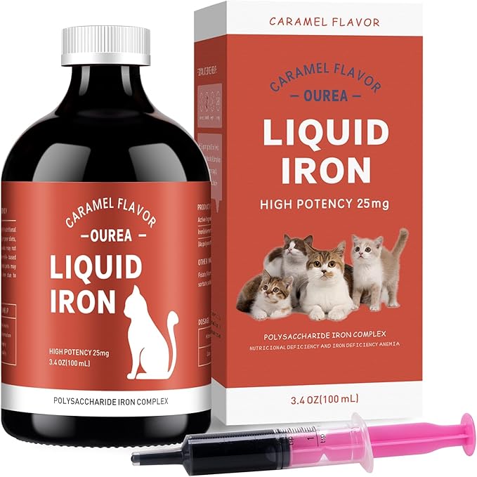 Amazon.com : Iron Supplements for Cats - Liquid Iron for Anemia with ...