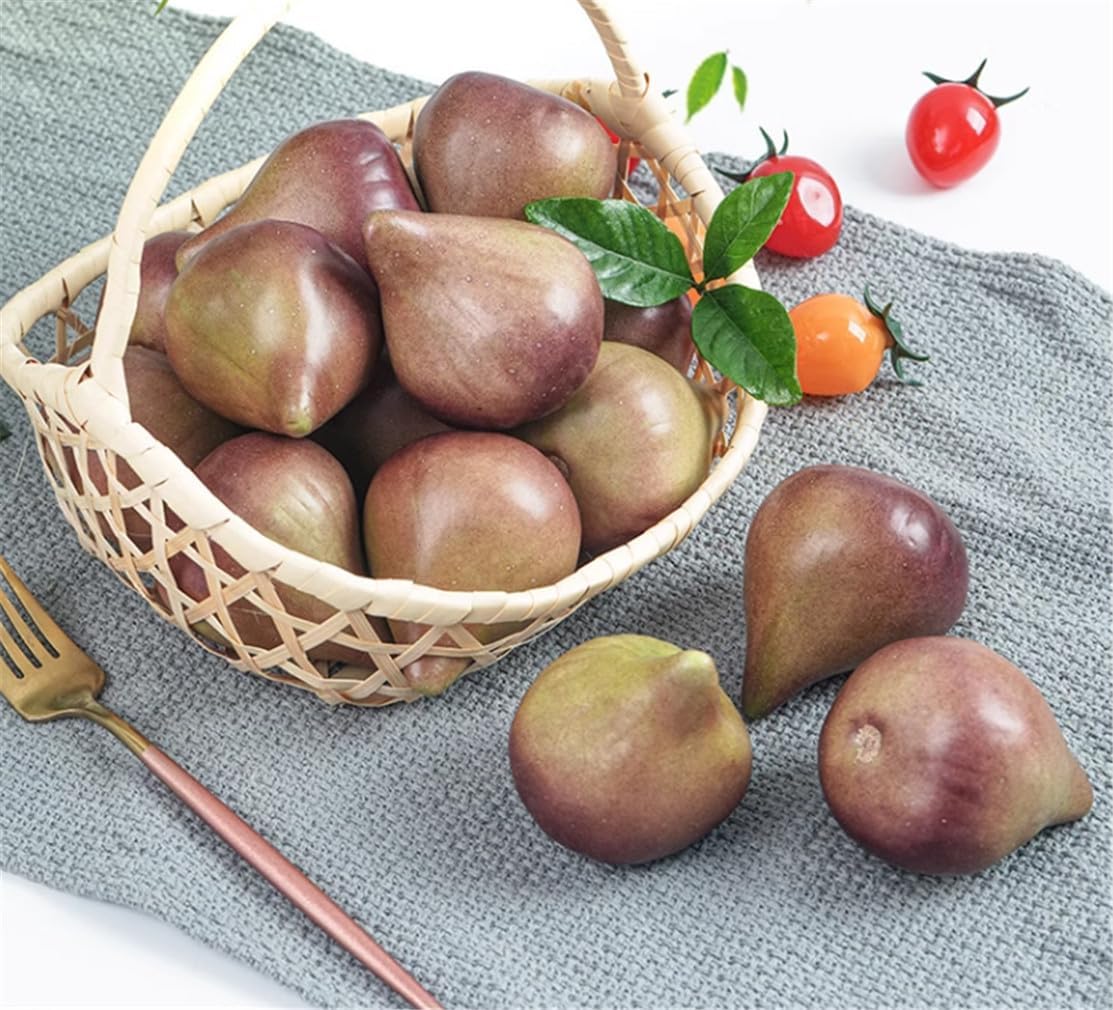 Amazon.com: Emivery 8Pcs Artificial Fruits Fake Figs, Realistic ...