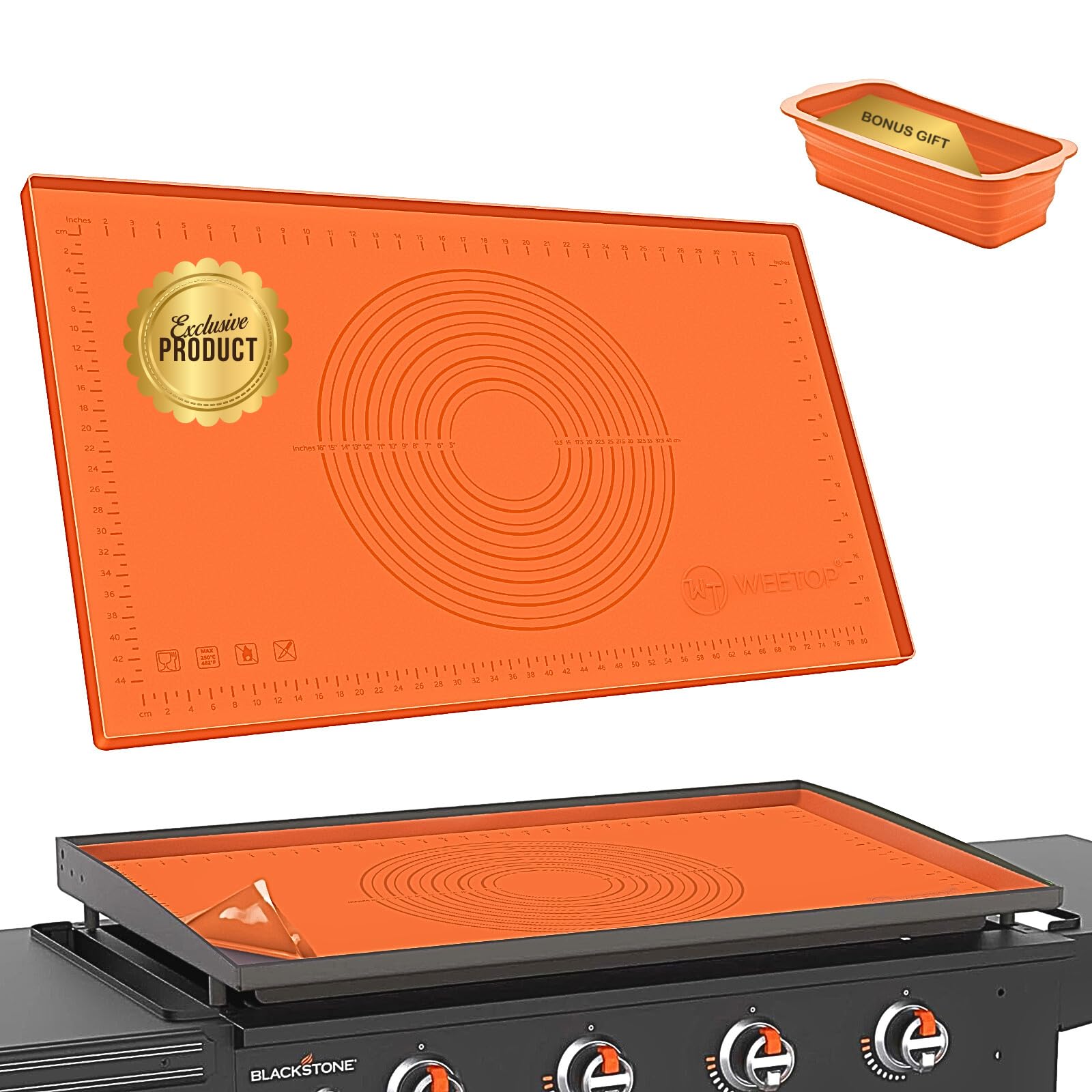 Amazon.com: Silicone Griddle Mat for 36" Blackstone – Heat-Resistant ...