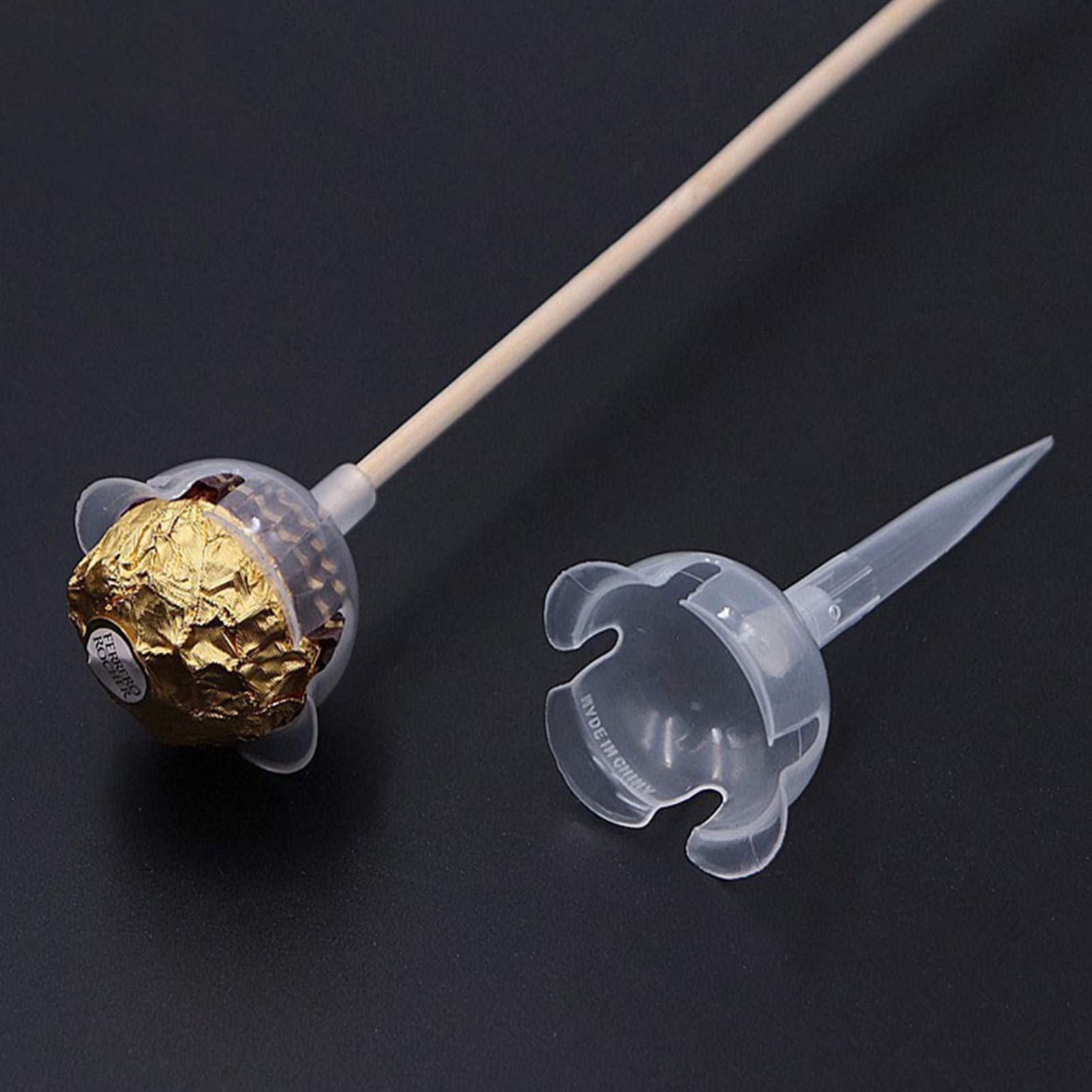 Chocolate Ball Holder With Sticks Gatuida 80Pcs Clear Chocolate Holder ...
