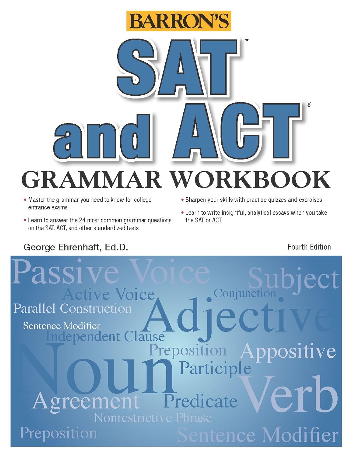 Amazon.com: SAT and ACT Grammar Workbook (Barron's Test Prep ...