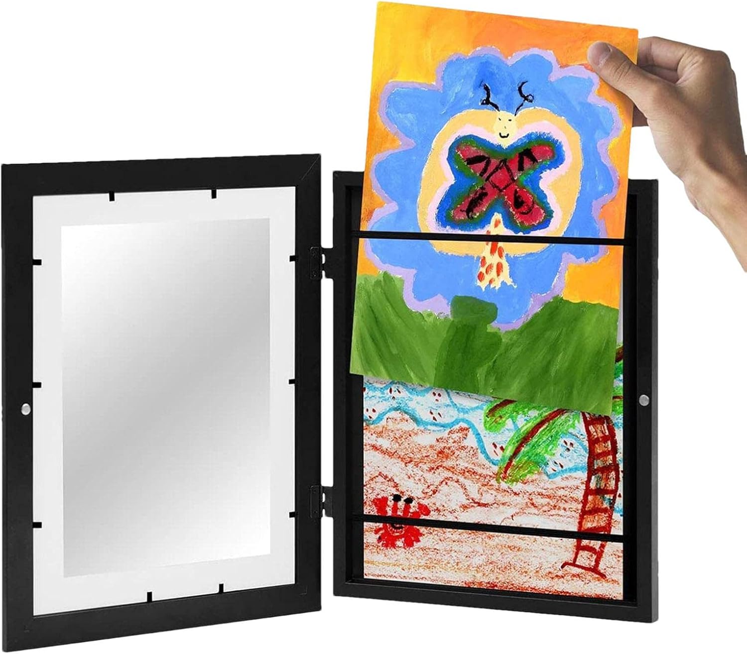Yajimsa Children's Art Frame Front Opening Fillable Picture Frame for ...