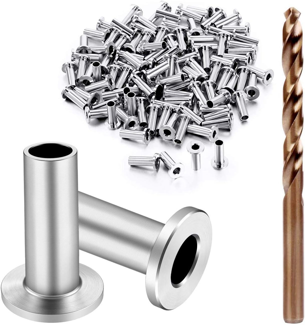 Amazon.com: 100Pack T316 Stainless Steel Protective Protector Sleeves ...