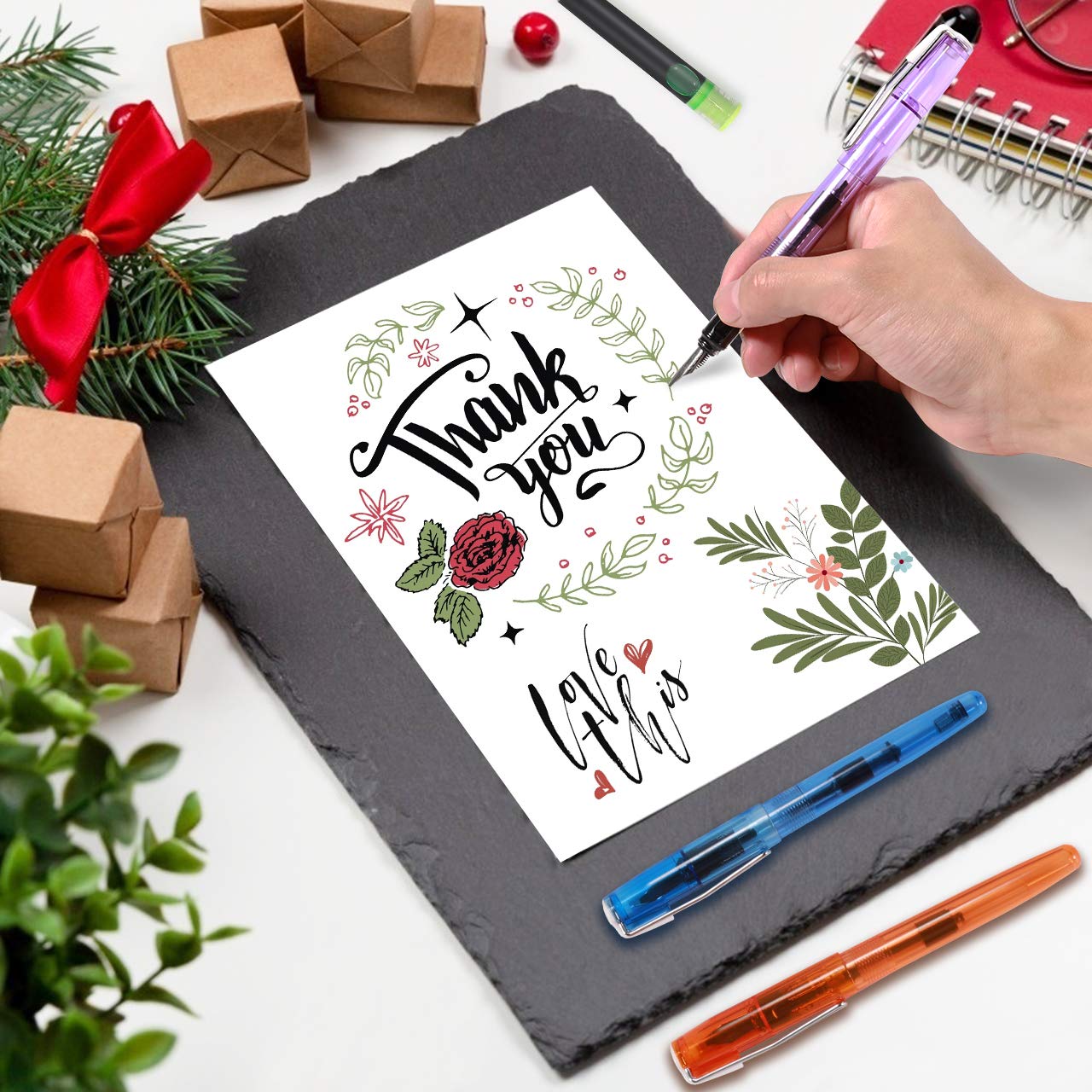 joylink Calligraphy Pen Set 31 Pieces, Fountain Pen Set with 7 ...