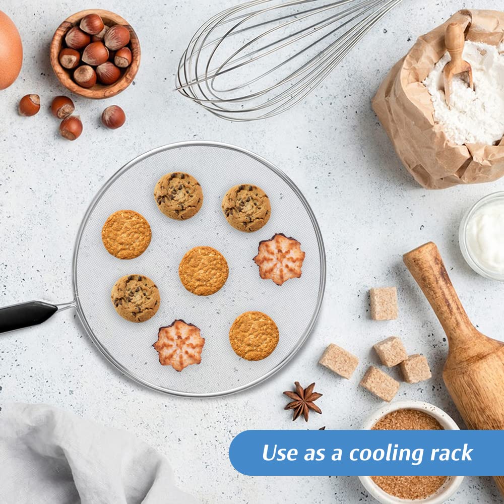 Snapklik.com : Set Of 4 Splatter Screen For Frying Pan 11.5", 10", 8.5 ...