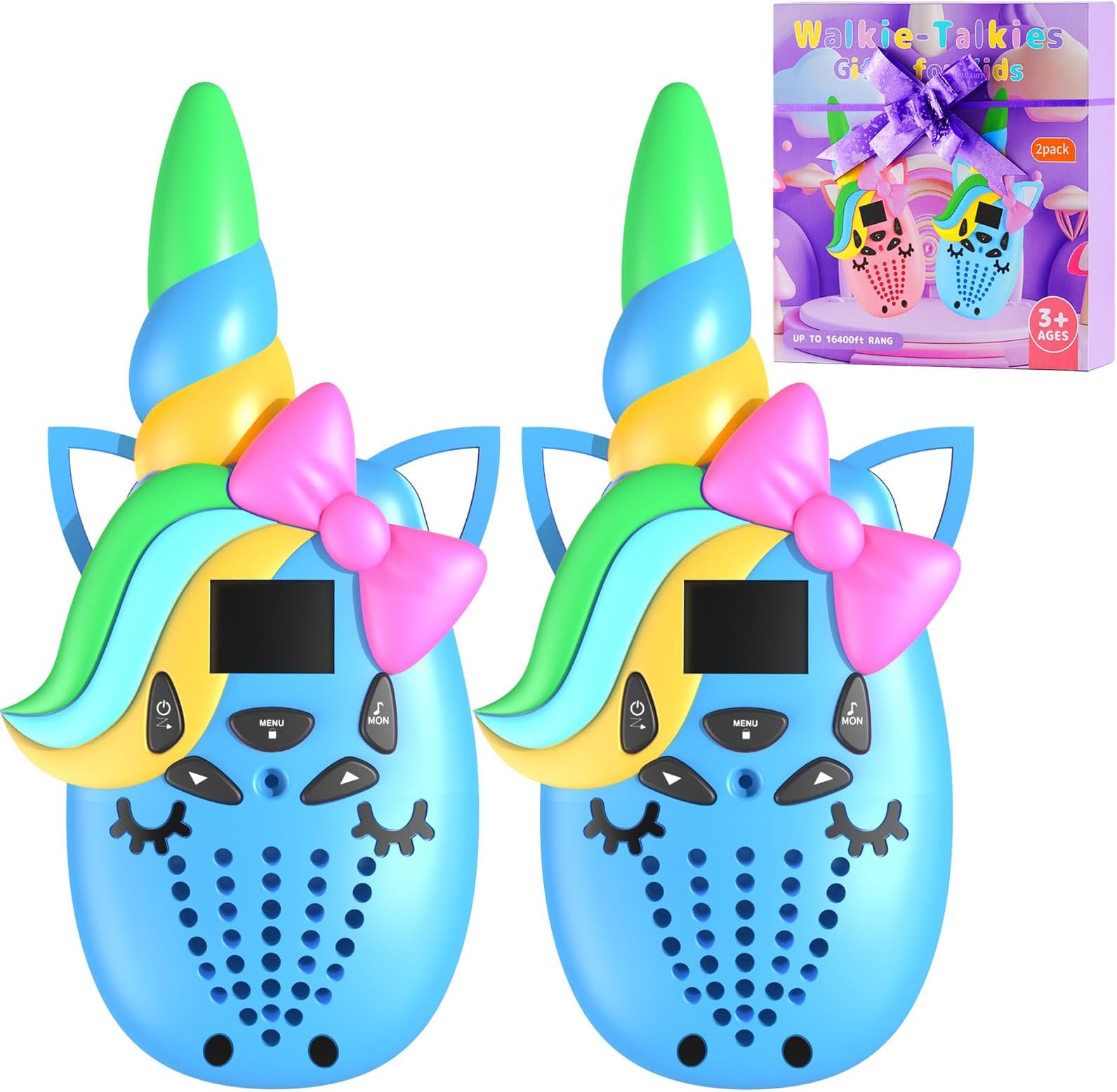 Amazon.com: ekids Bluey Toy Walkie Talkies for Kids, Designed for Fans ...