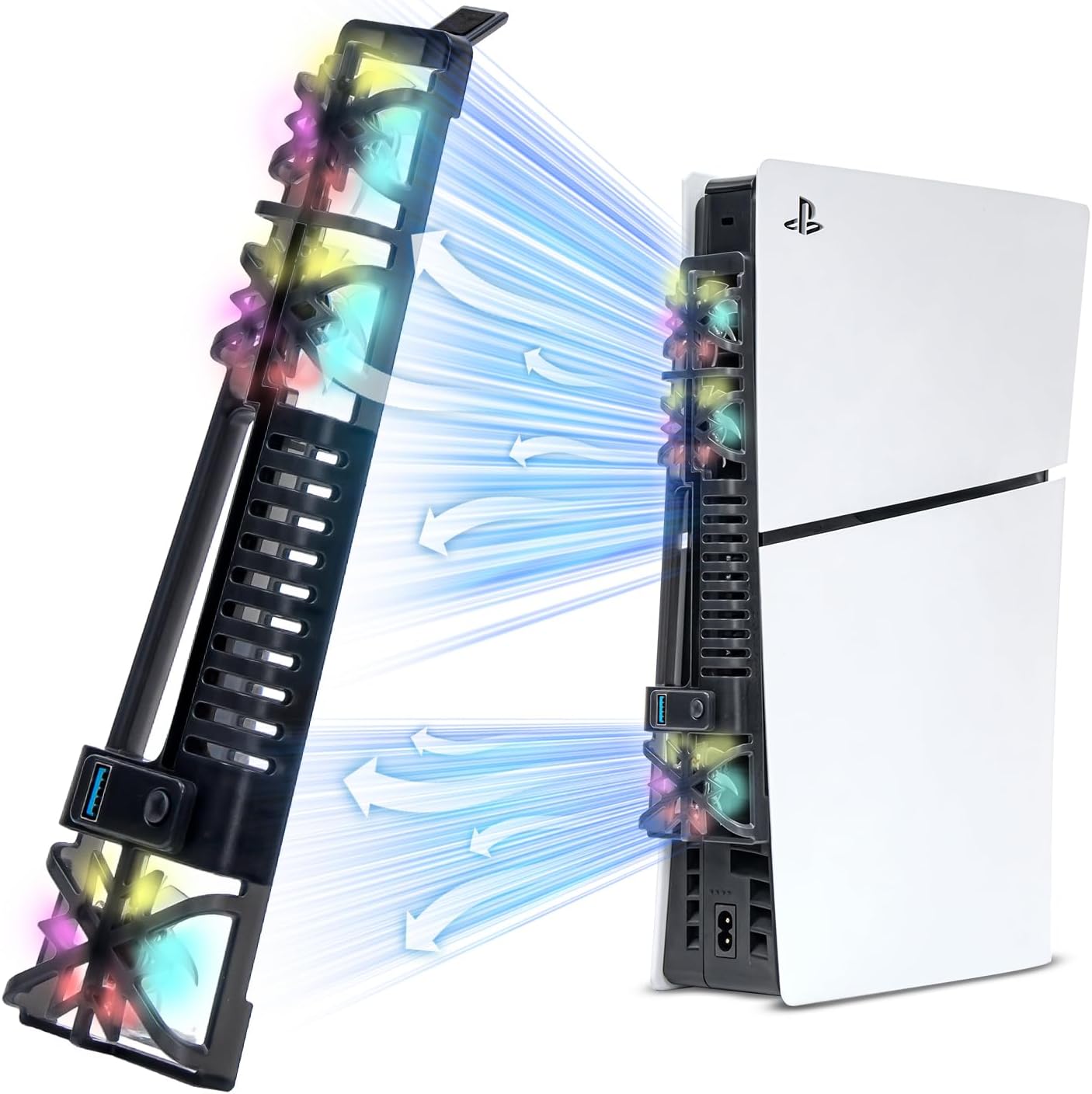 Amazon.com: Kytok PS5 Cooling Fan with 3 Adjustable Fans, Quiet PS5 Fan ...