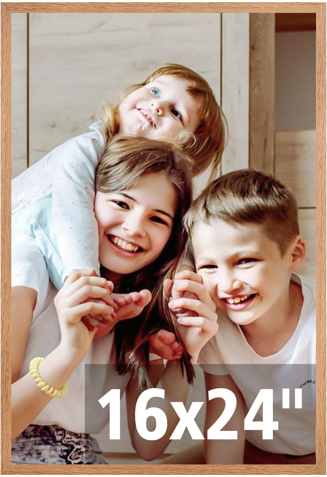 Amazon.com - POKYCSZ picture frames 16x24,Oak Wooden Textured Finish ...