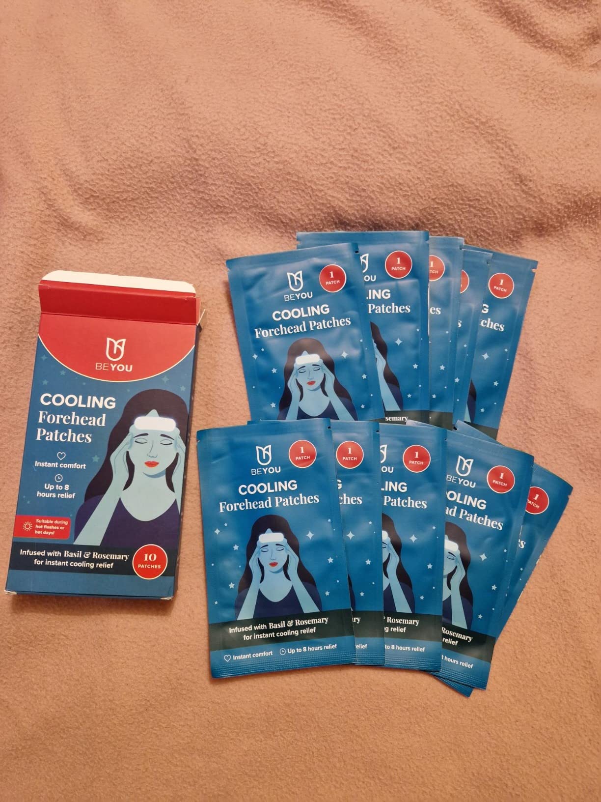 BeYou Cooling Forehead Patch for Hot Flushes, Menopause, Migraines ...