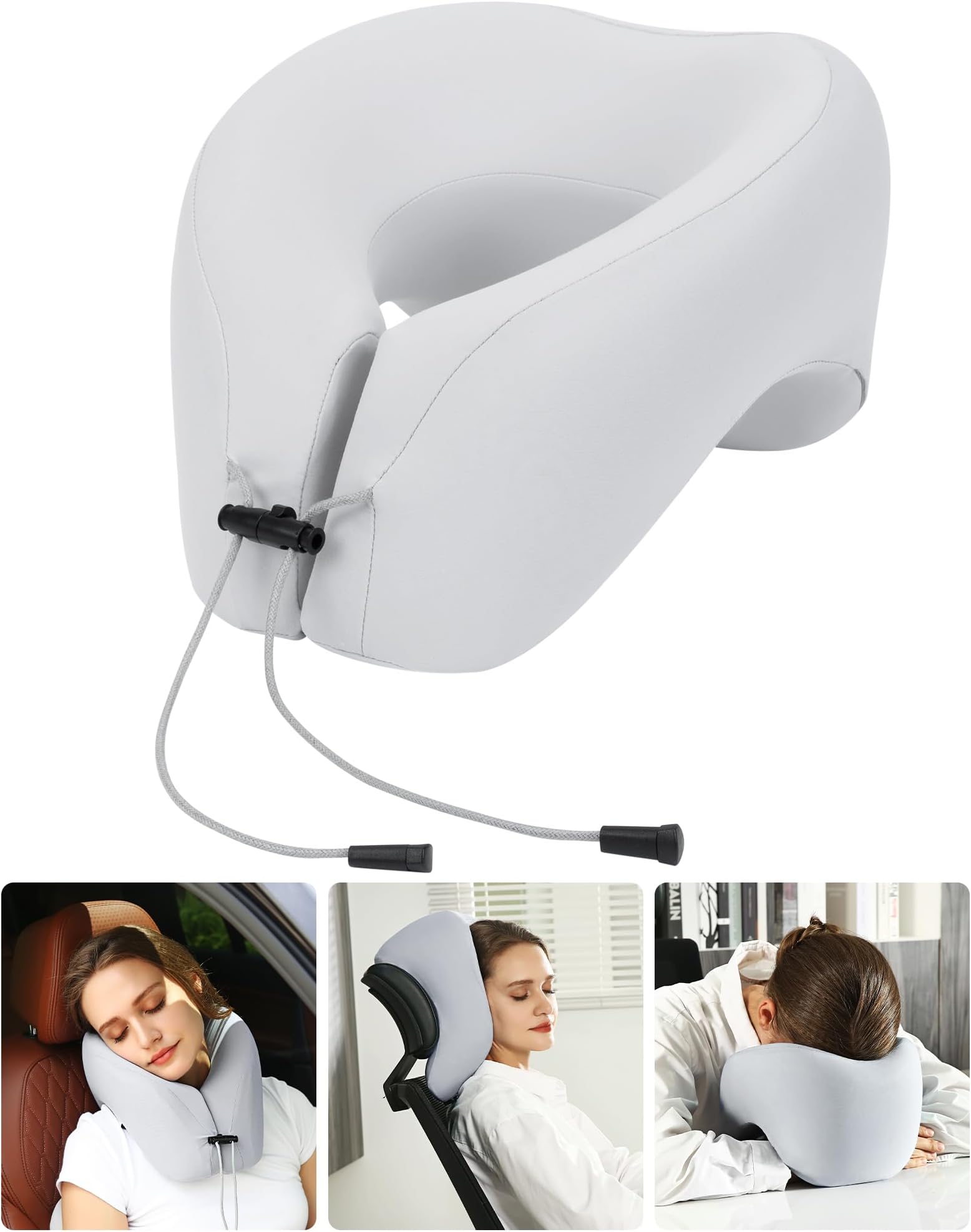Amazon.com: Kenneth Cole New York Travel Neck Pillow with Memory Foam ...