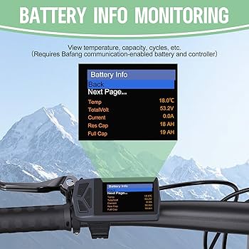 MM G340 750 09 Varstrom EKD01 2.4" TFT E-Bike Display For Bafang CAN Motors - IP67 Waterproof ...