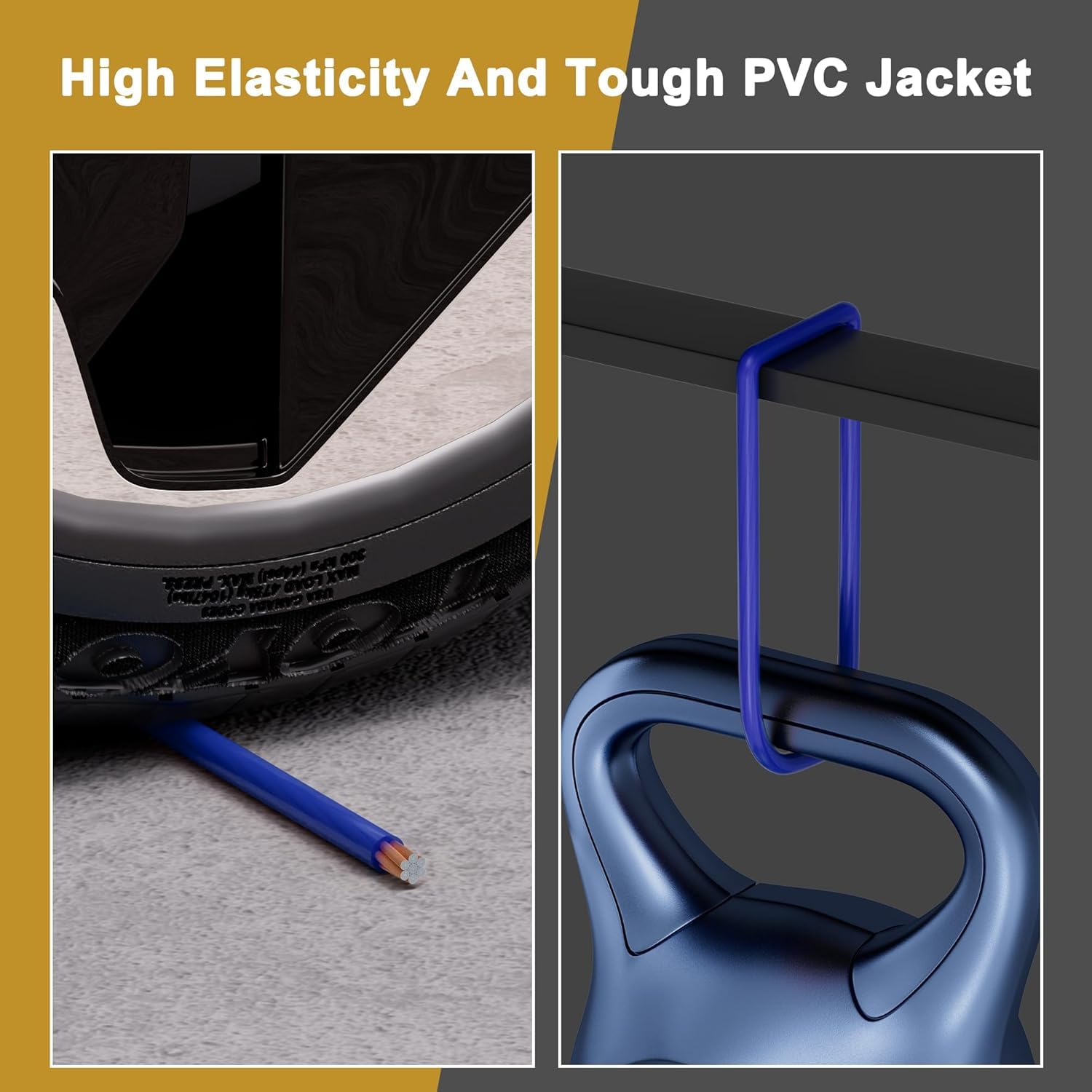 Snapklik.com : 4 Gauge 4 AWG 30 Ft Blue Power/Ground Wire Cable, True ...