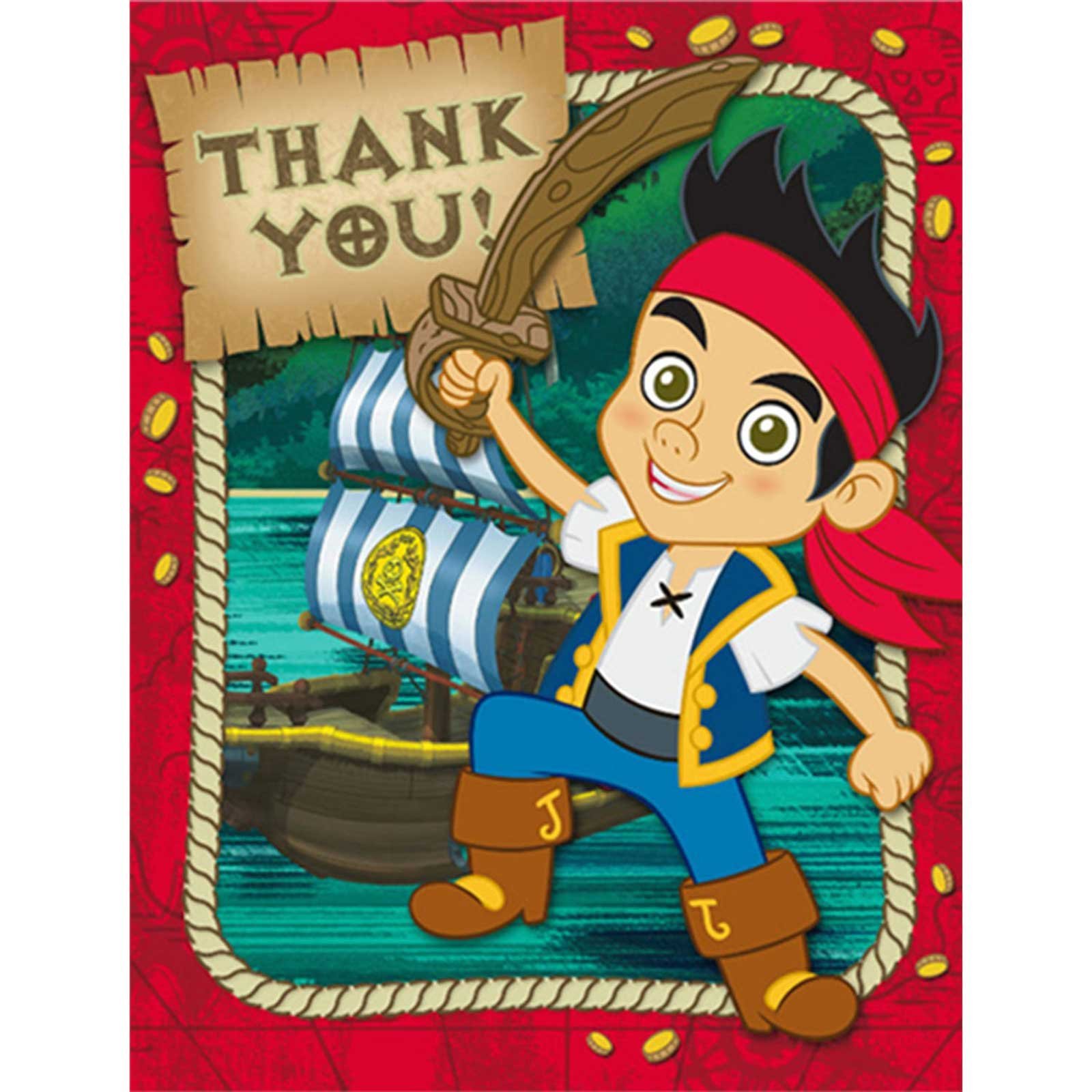 Jake And The Neverland Pirates Handmade Invitations