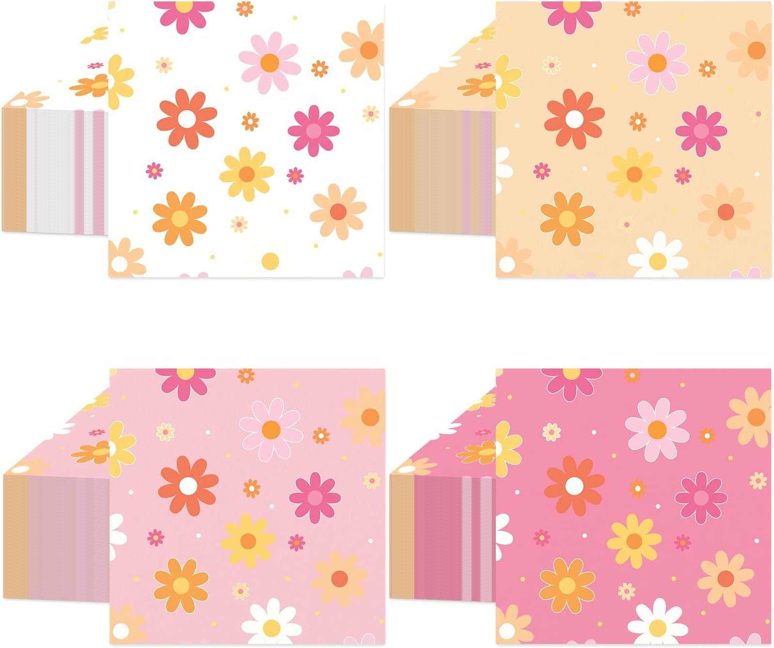 Amazon.com: 120 Daisy Paper Napkins Groovy Party Napkins Daisies Floral ...