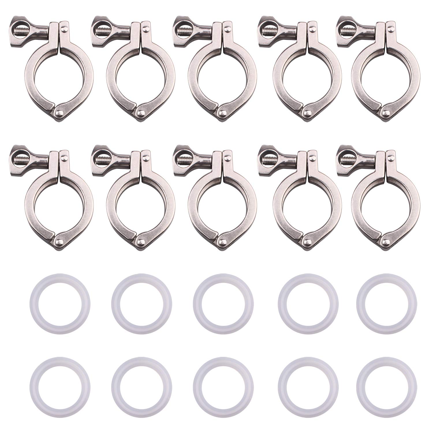 Amazon.com: DERNORD Tri-clamp Stainless Steel 304 Single Pin Heavy Duty ...